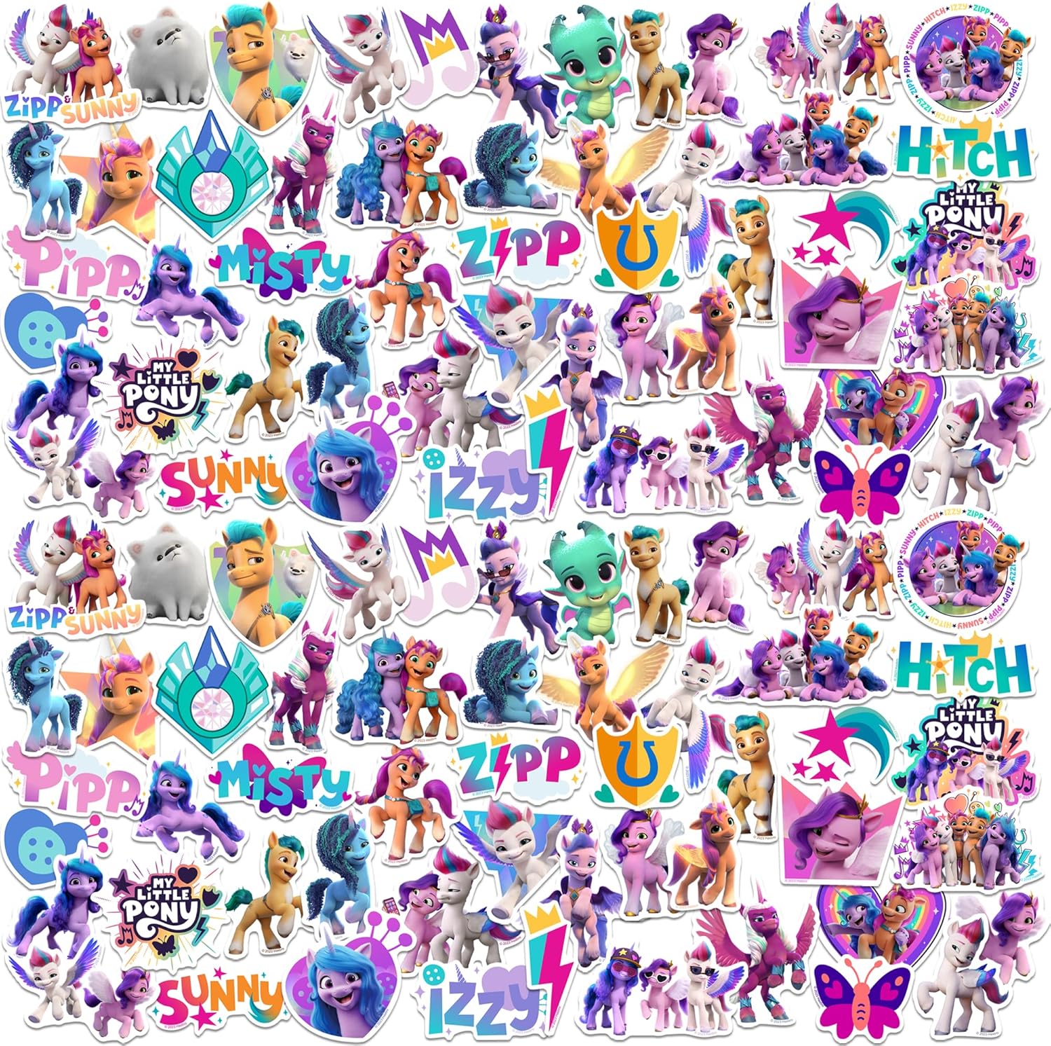 Amazon.com: My Little Pony: Make Your Mark 100ct Vinyl Large Deluxe ...