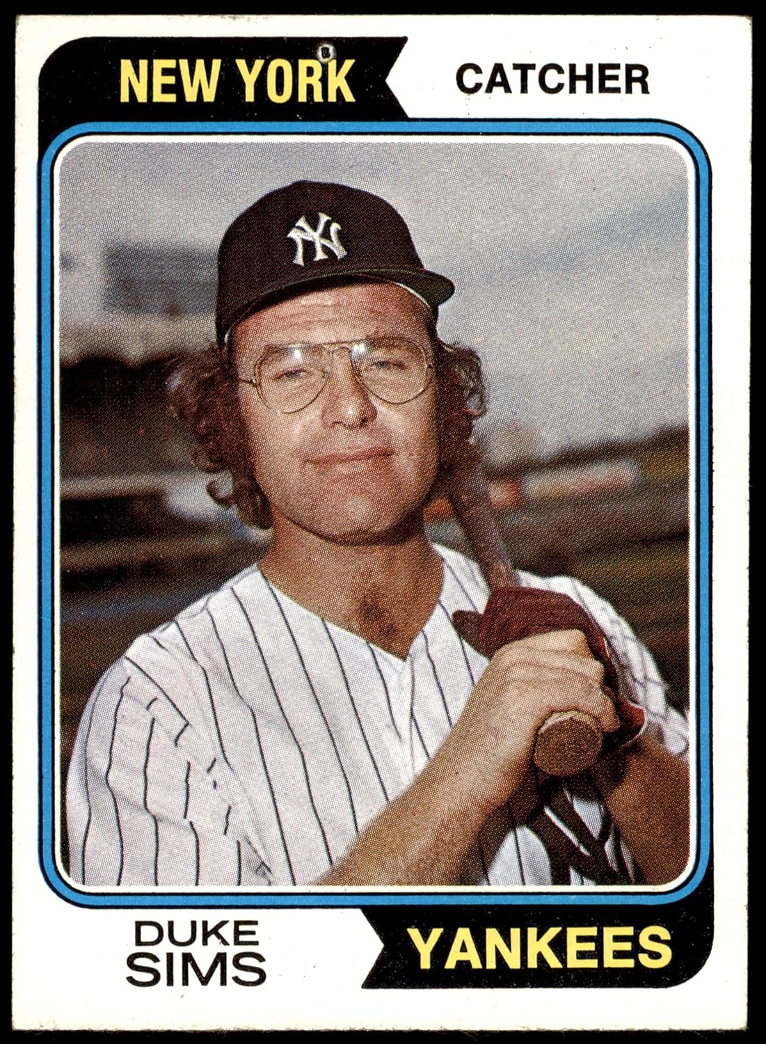 Amazon.com: 1974 Topps # 398 Duke Sims New York Yankees (Baseball Card ...