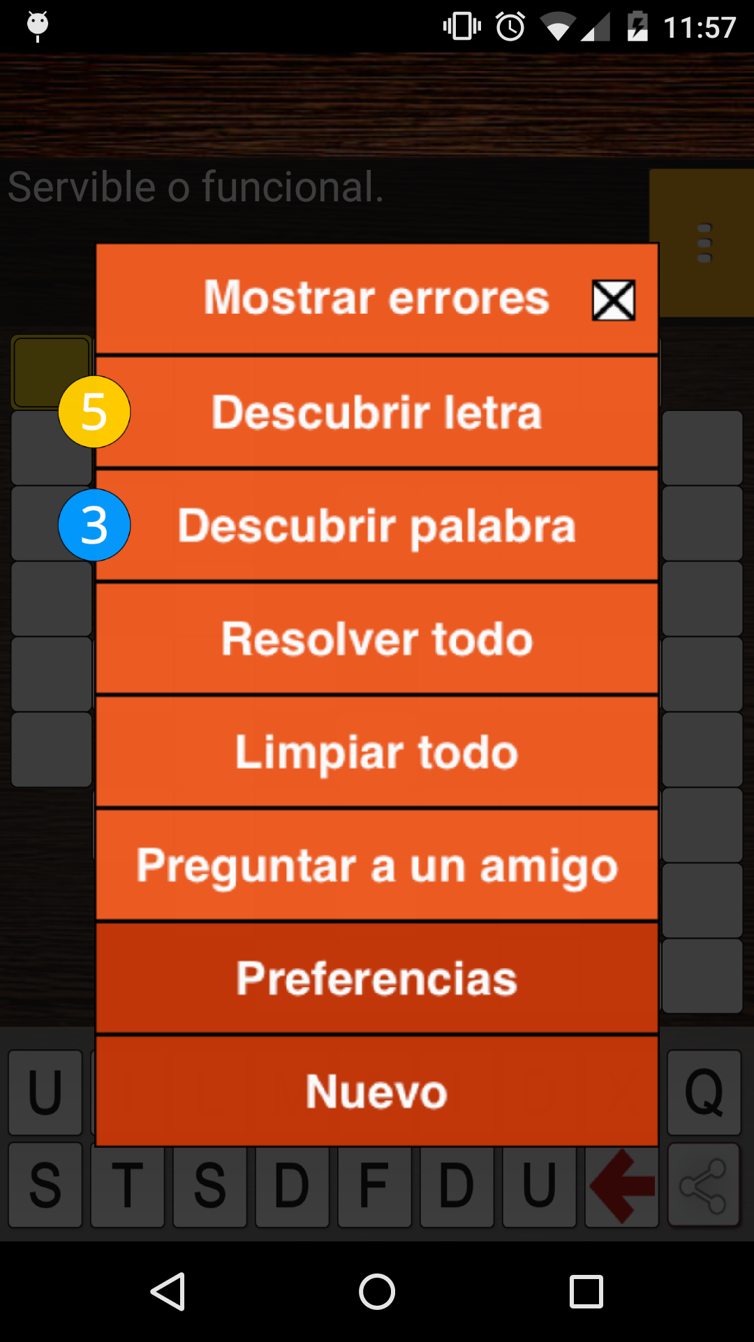 Aplicación Palabras Cruzadas en Español en Amazon Appstore