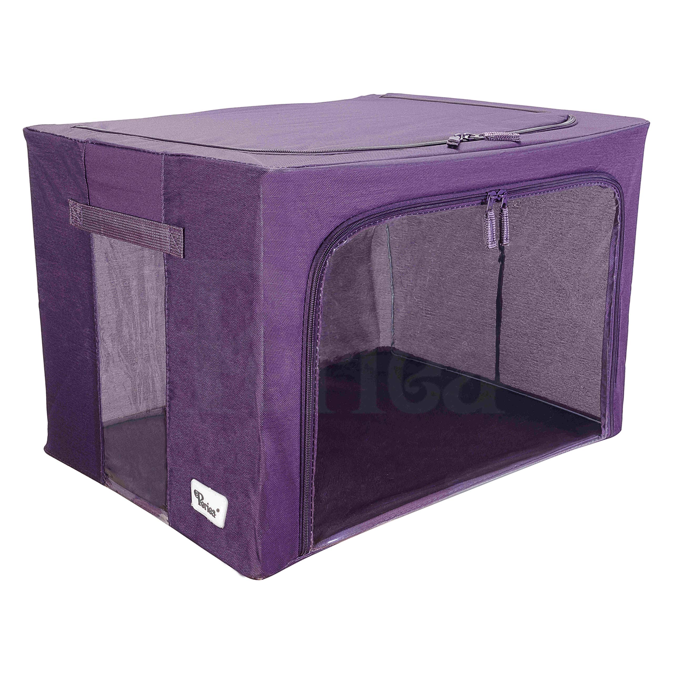 Periea ‘Beau’ Folding Collapsible Stackable Fabric Home Storage Boxes ...