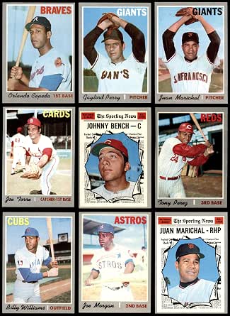 Amazon.com: 1970 Topps Baseball Near Complete Set/Lot (Baseball Set) EX ...