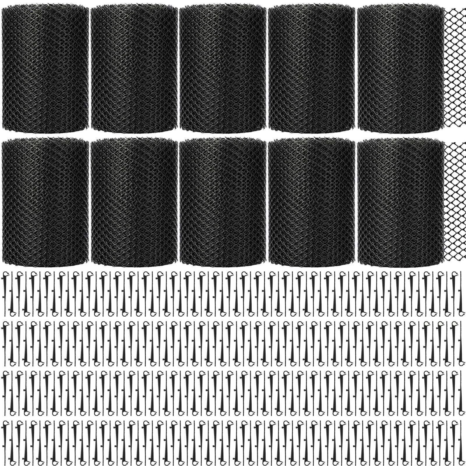 Snapklik.com : Windyun Gutter Guards Roll Black Plastic Guards Mesh ...