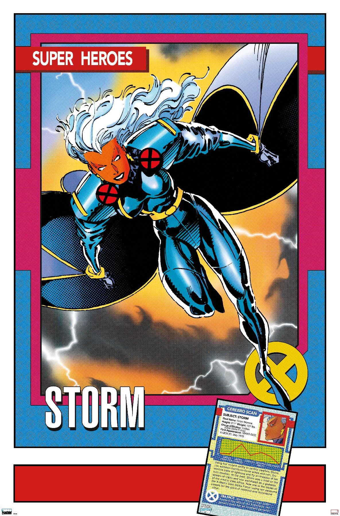 Amazon.com: Trends International Marvel Trading Cards - Storm Wall ...