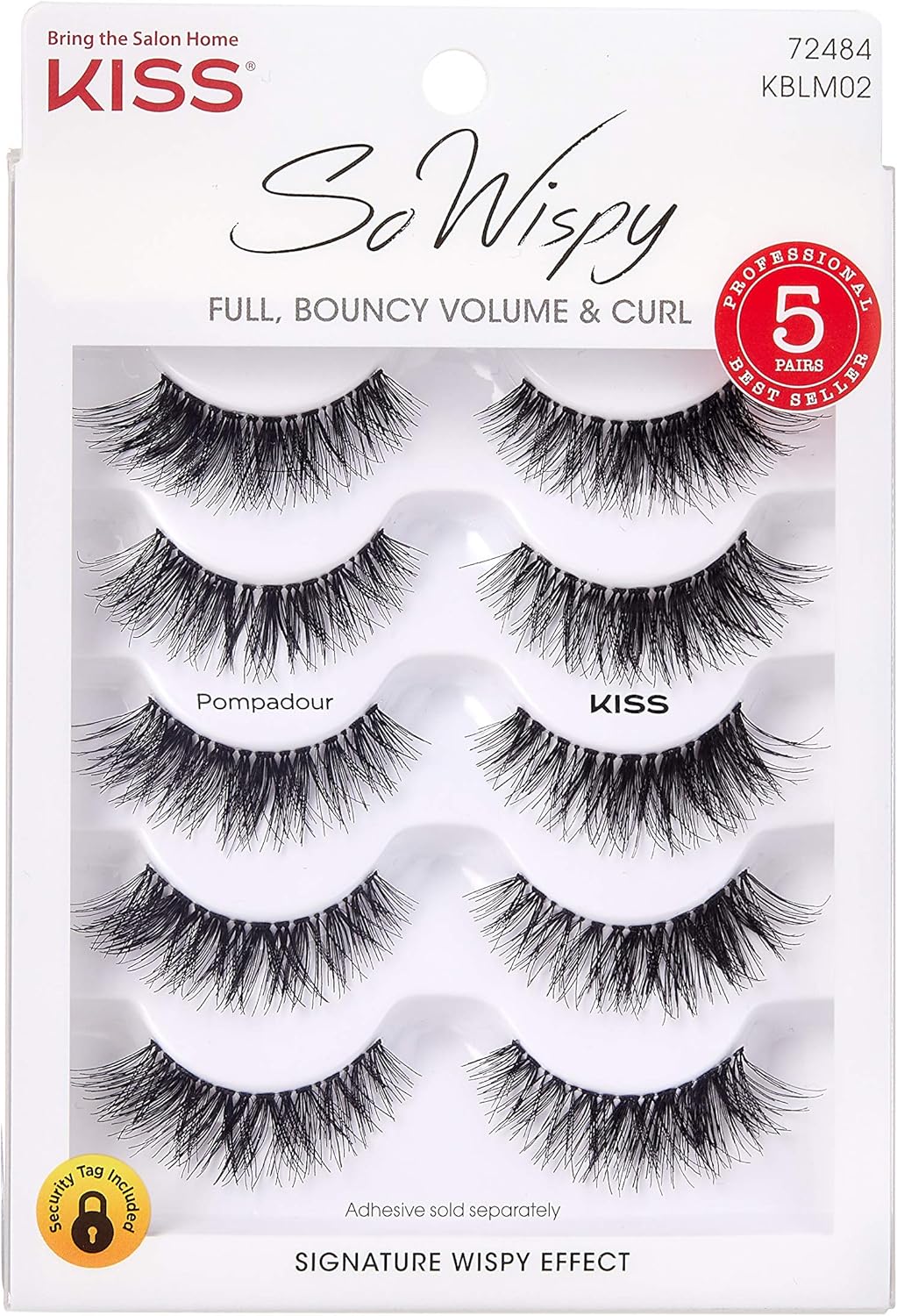Kiss Lashes Kblm02ca Blowout Eyelashes Multi Pack 5 Pairs, 0.03 Pounds ...
