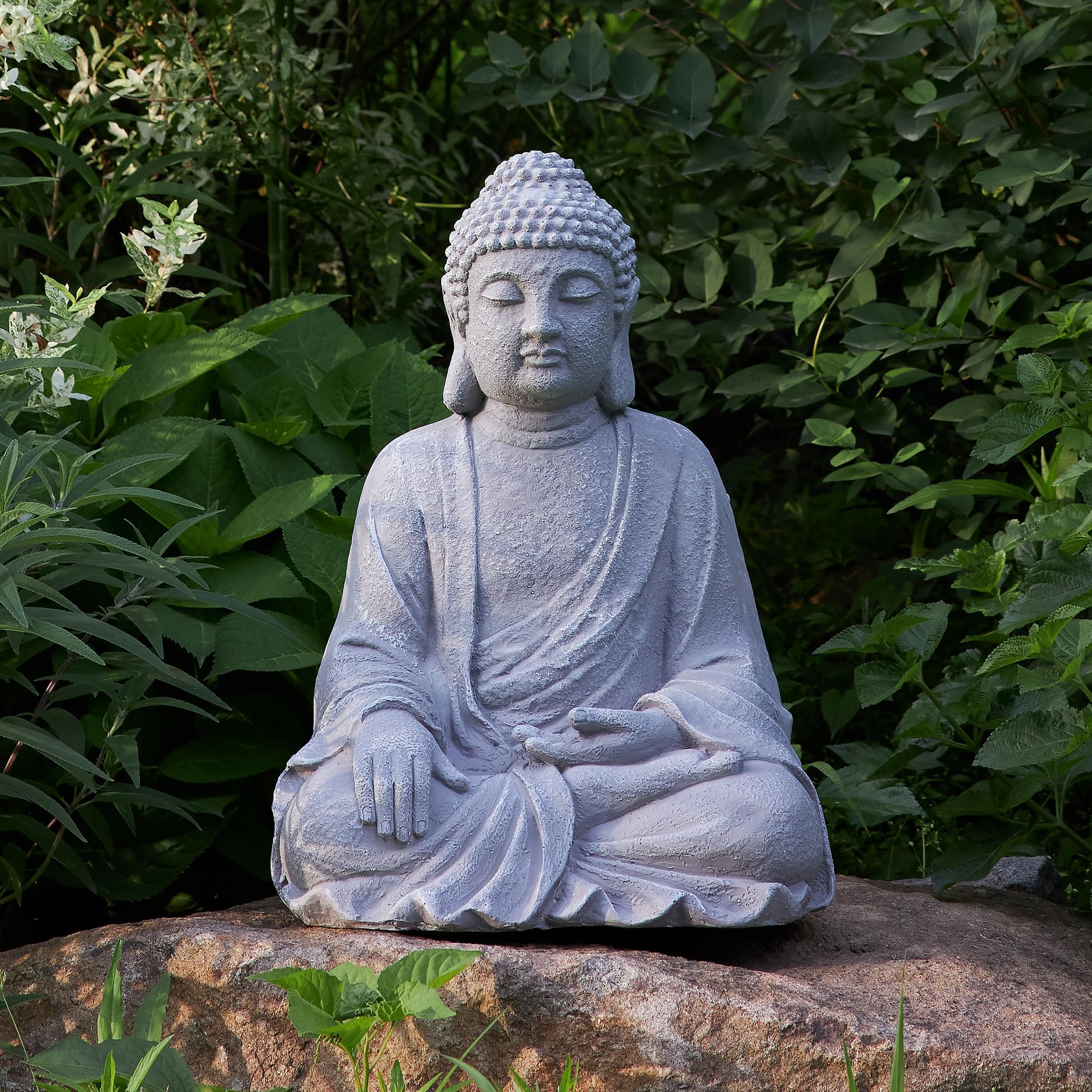 Amazon.com : Alfresco Home Thai Buddha Garden Statue : Outdoor Statues ...