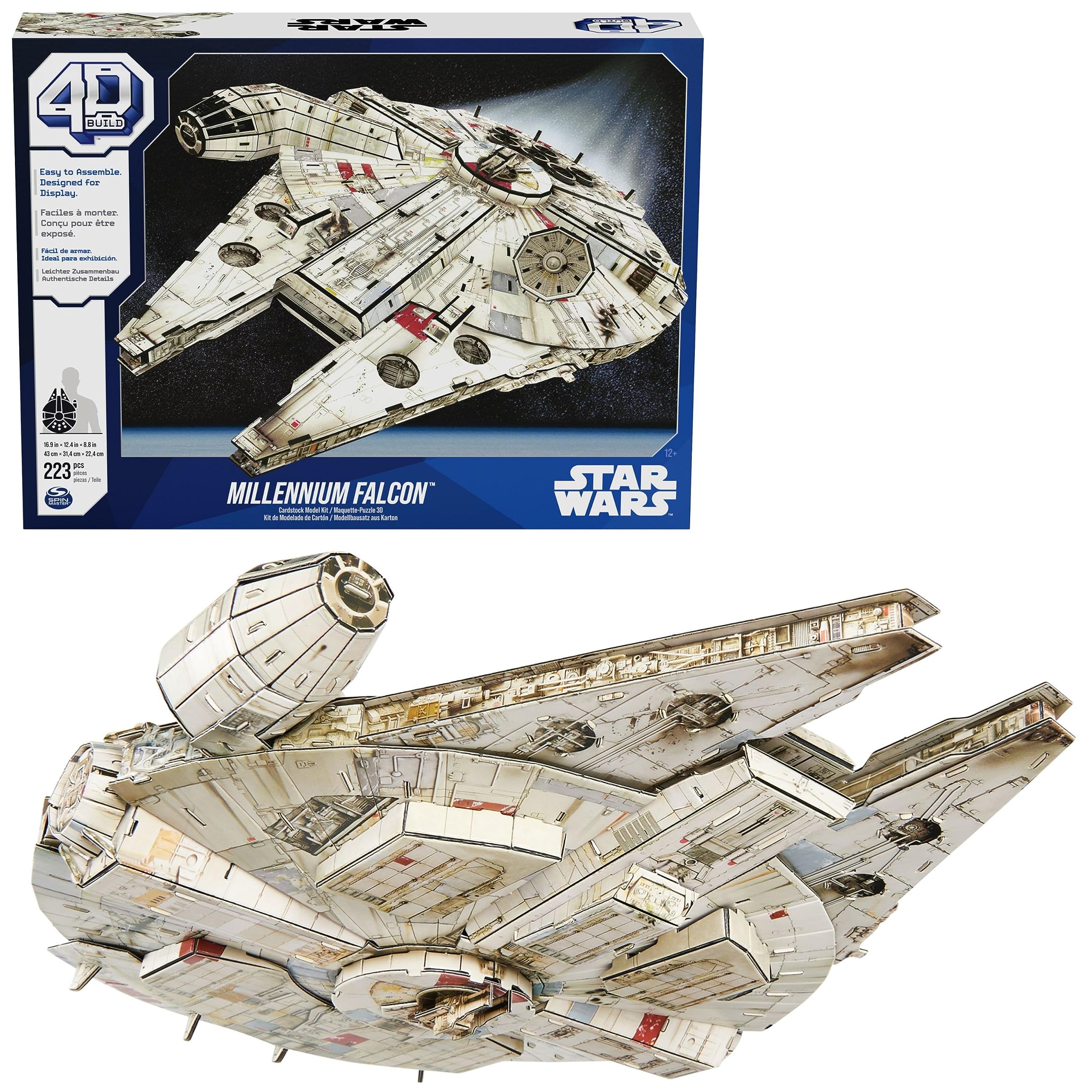 4D Build, Star Wars Millennium Falcon 3D Model Kit 223 Pcs | Star Wars ...