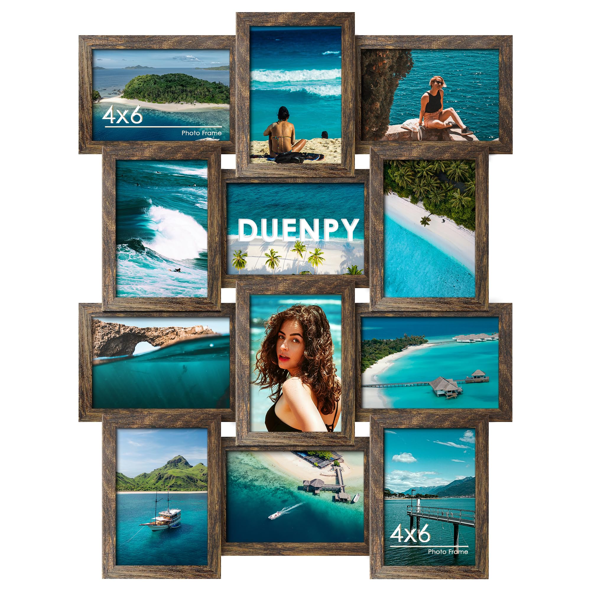 Snapklik.com : DUENPY 4x6 Picture Frame Collage, 12-Pack Picture Frames ...
