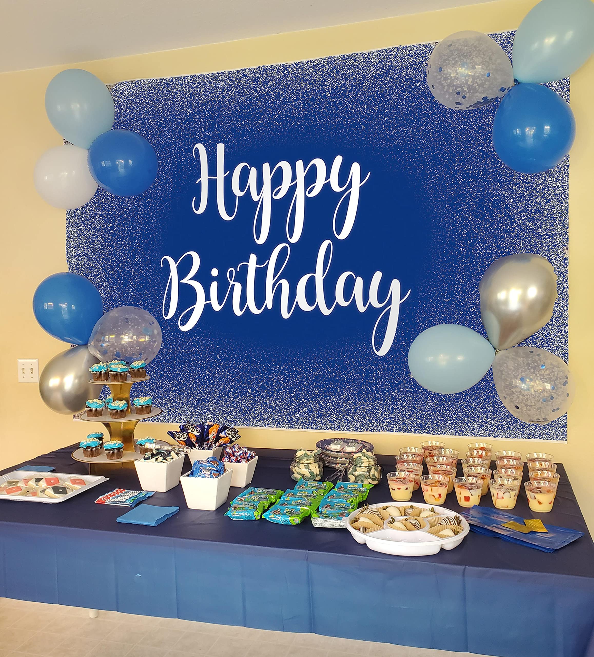 Snapklik.com : Royal Blue Happy Birthday Backdrop Adults Mans Boys Bday ...