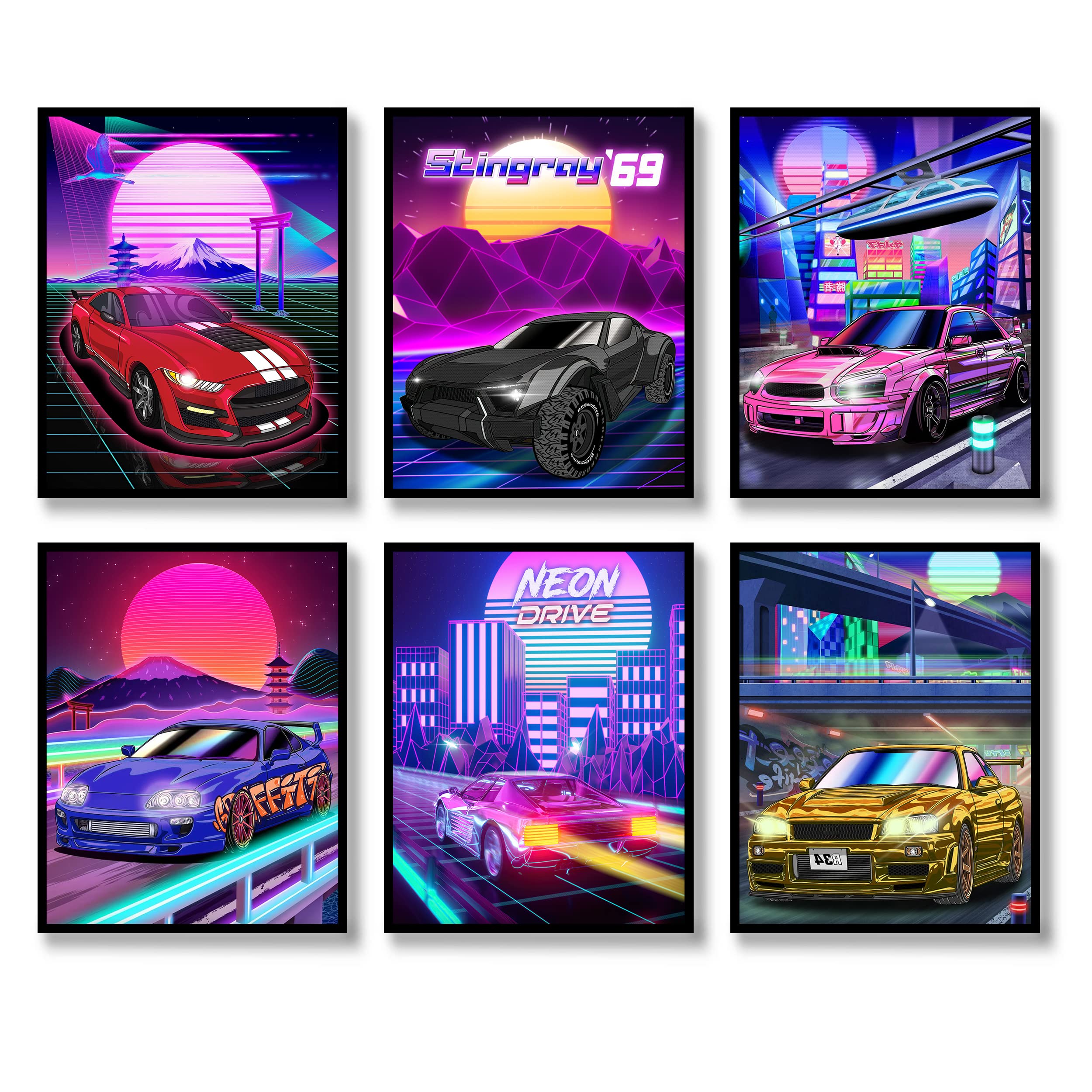 Amazon.com: YAODAYAO Japanese Wall Art Prints Tokyo Street Racing Wall ...
