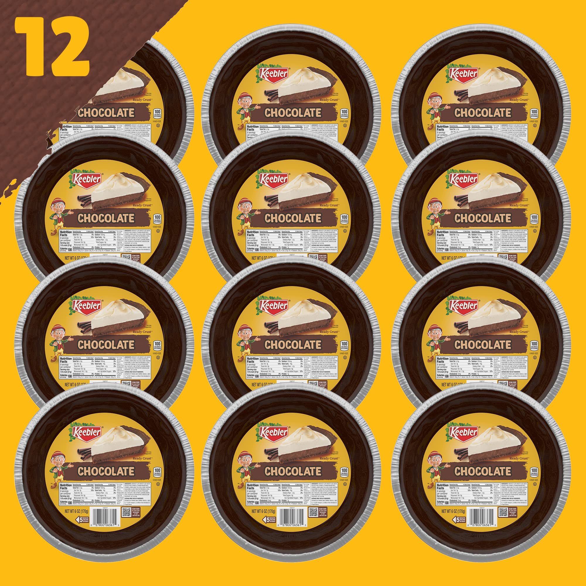 Snapklik.com : Keebler Ready Crust 9-Inch Chocolate Pie Crusts, No-Bake ...