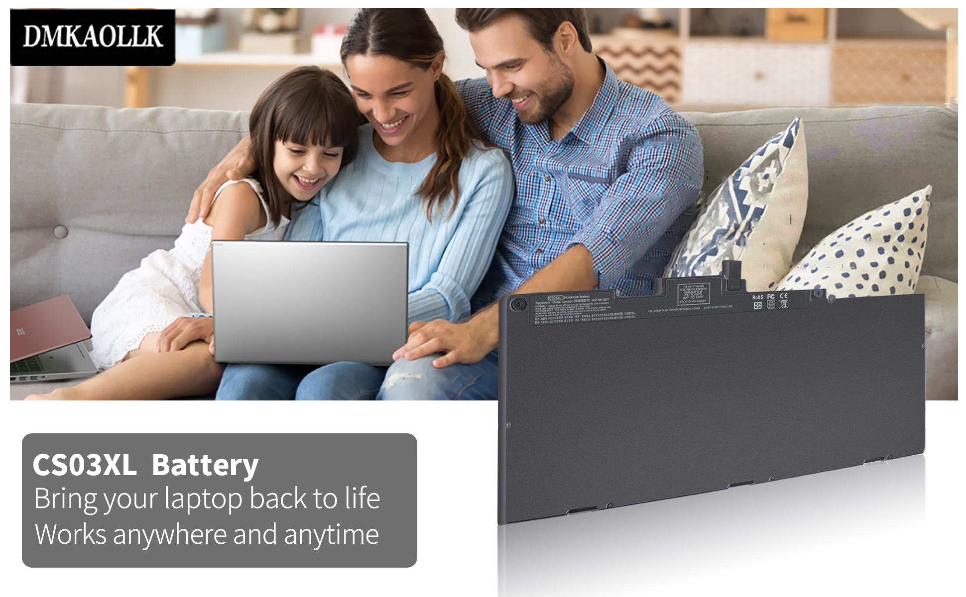 Watch CS03XL Battery for HP EliteBook 840 850 755 745 G3 G4 Series on ...