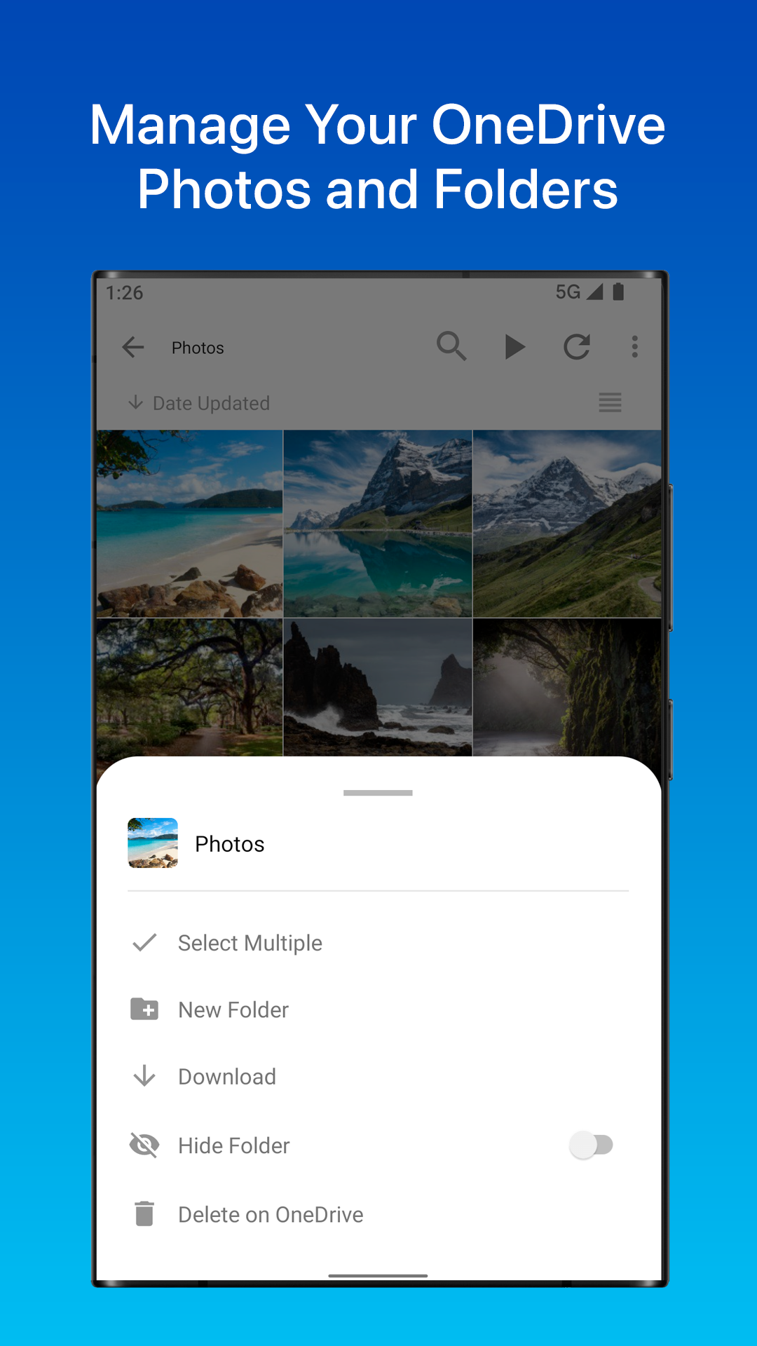 SkyFolio - OneDrive Photos & Slideshows:Amazon.com:Appstore for Android