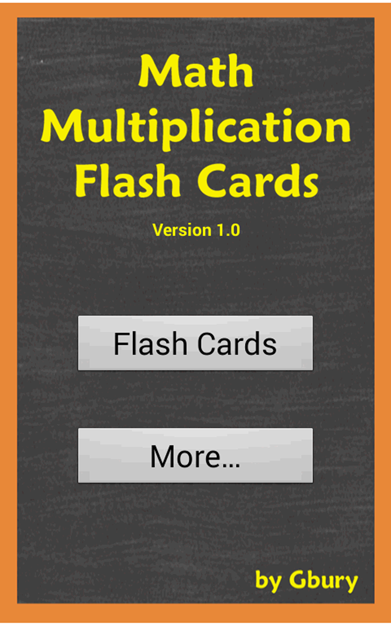 Math Multiplication Flash Cards - App on Amazon Appstore