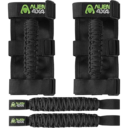 Amazon.com: Alien Sunshade Jeep Grab Handles - Premium Paracord Jeep ...