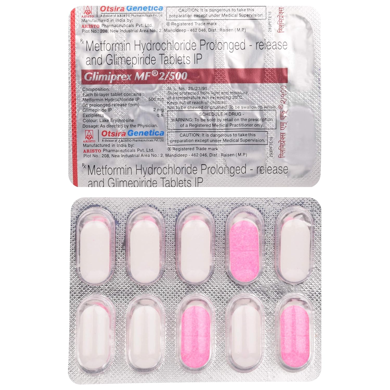 Glimiprex MF 2 500 Strip Of 10 Tablets Amazon in Health Personal