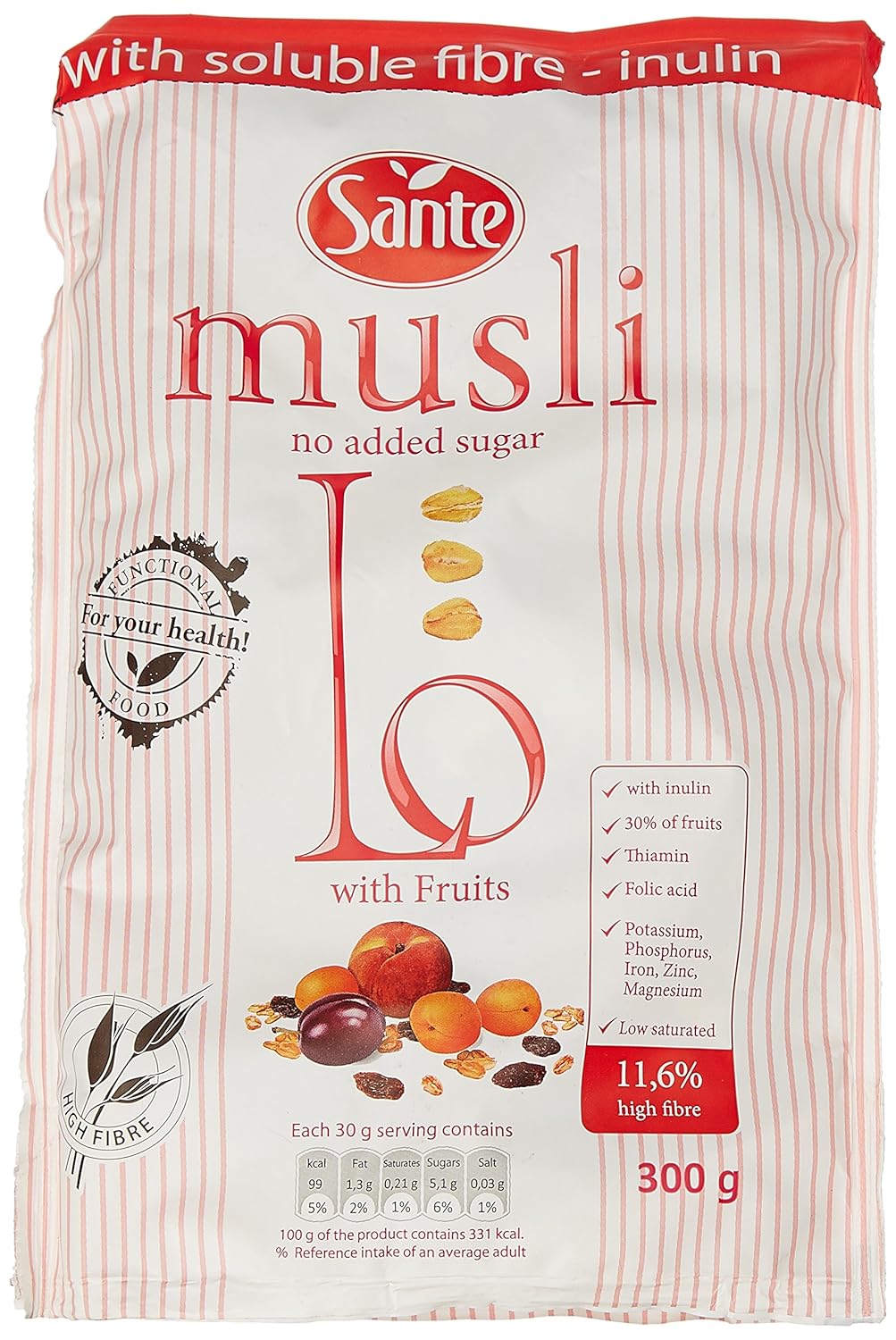 Sante Lo Muesli with Fruit, 300g : Amazon.in: Grocery & Gourmet Foods