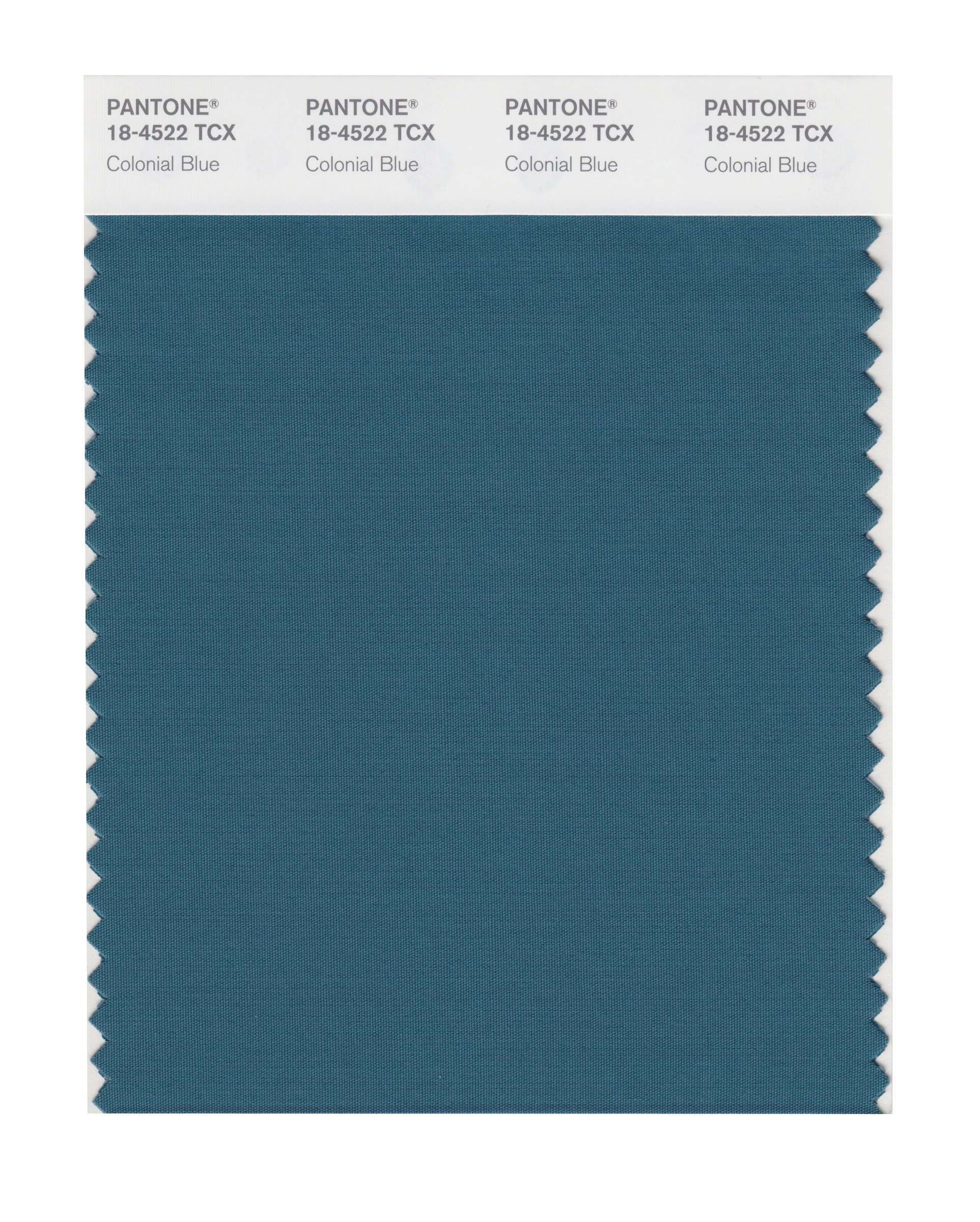 PANTONE Smart 18-4522X Color Swatch Card, Colonial Blue - Long Length ...
