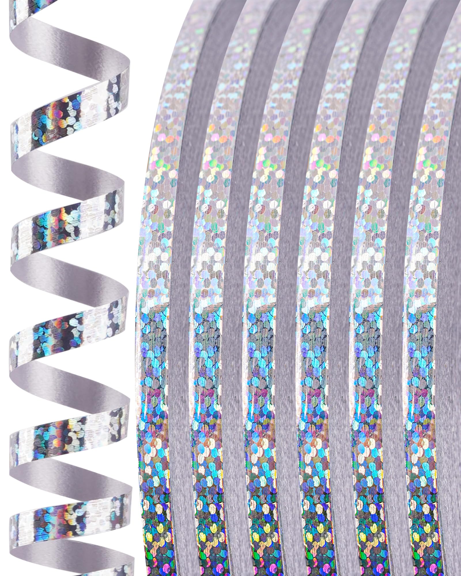 Amazon.com: PartyWoo Silver Ribbon, 600 Yards Curling Ribbon for ...