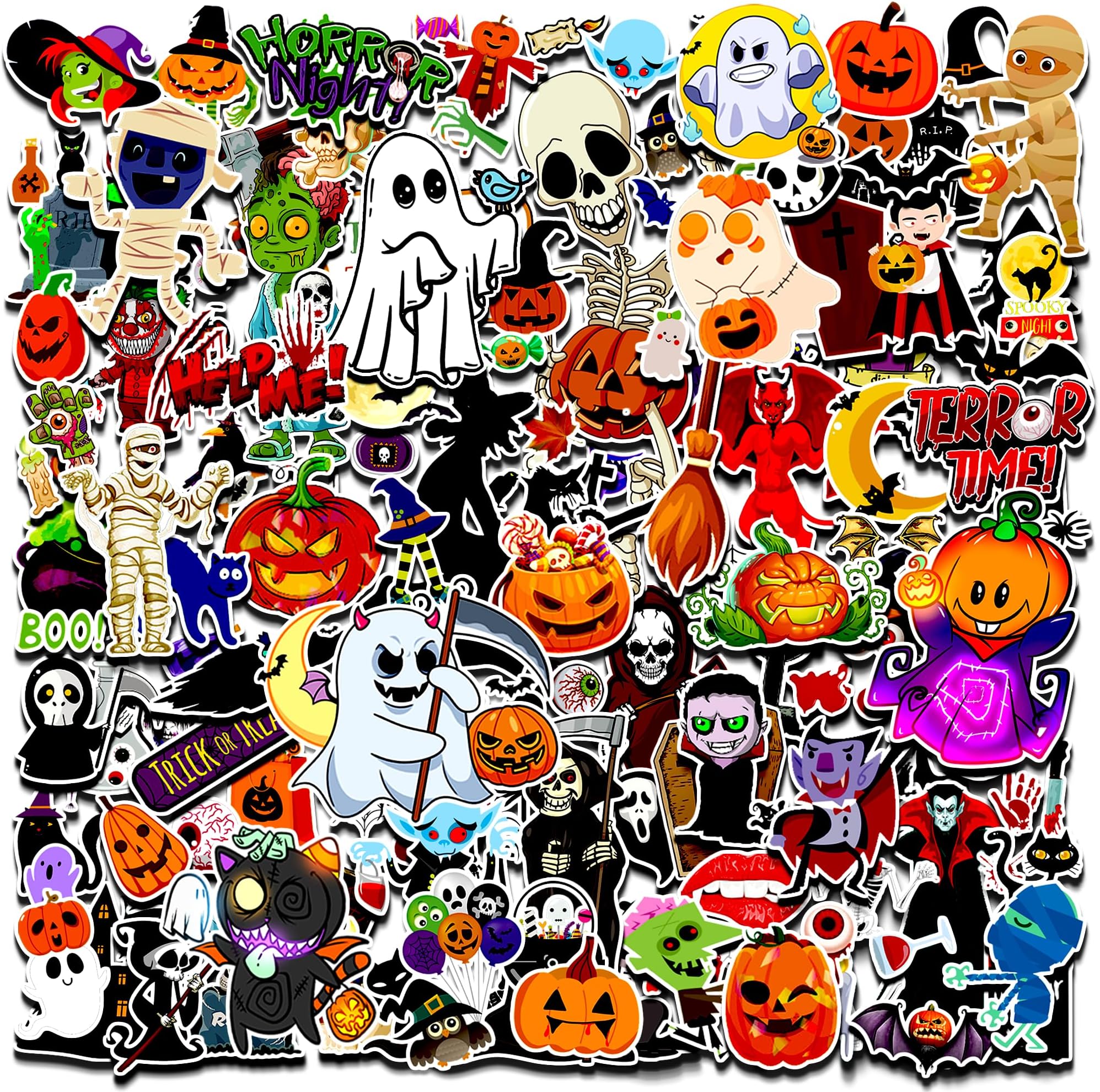 Amazon.com: Halloween Stickers for Kids 120 Sheets Assortment 1440 ...