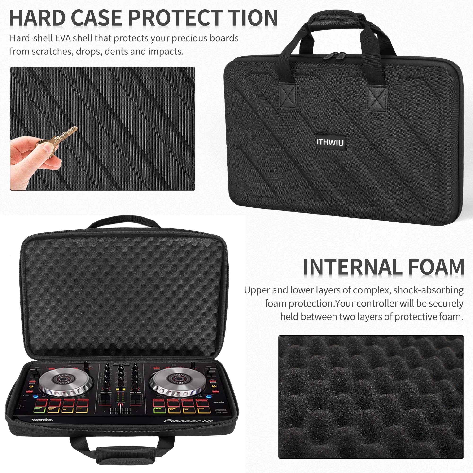 Snapklik.com : Lightweight Molded Hard Storage Case Fits For DDJ-FLX4 ...