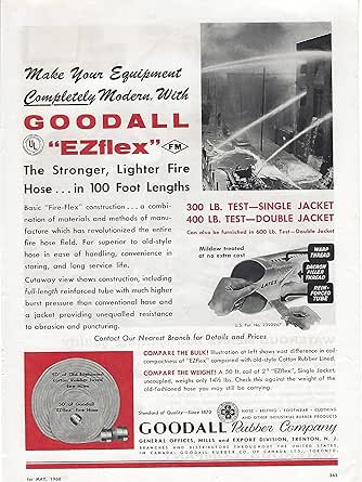Amazon.com: 1960 Original Magazine Print Ad #1 Goodall Rubber Company ...