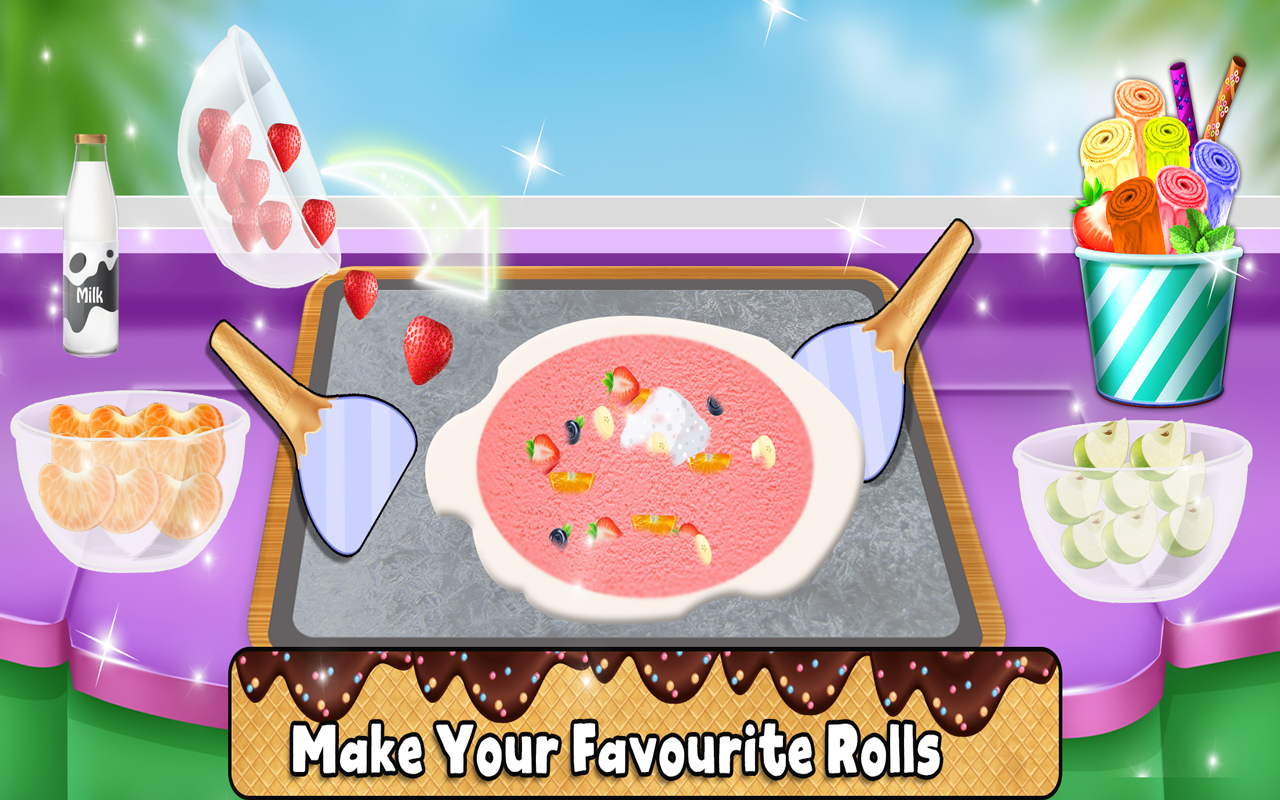 Dessert DIY Ice Cream - Cooking for Kids Colorful Roll Maker - App on ...