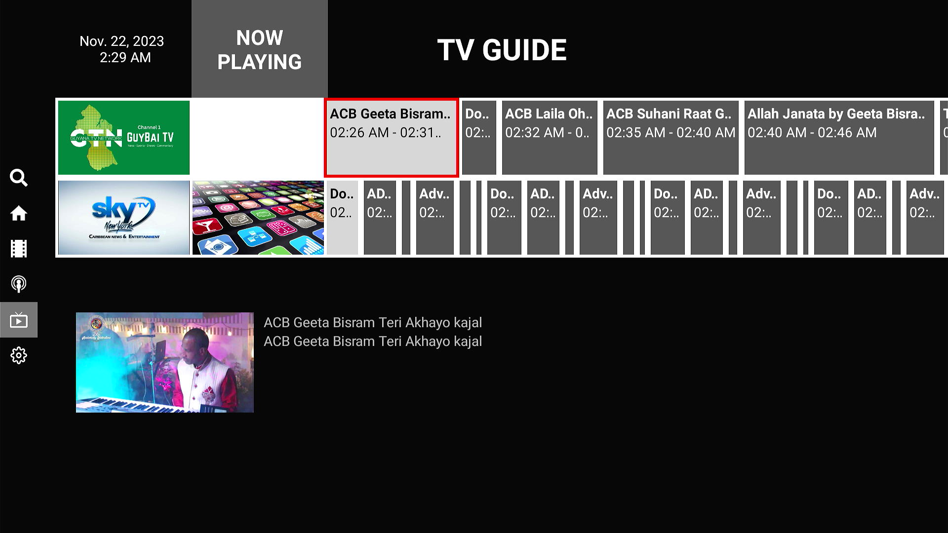 Guyana TV Network - App on Amazon Appstore