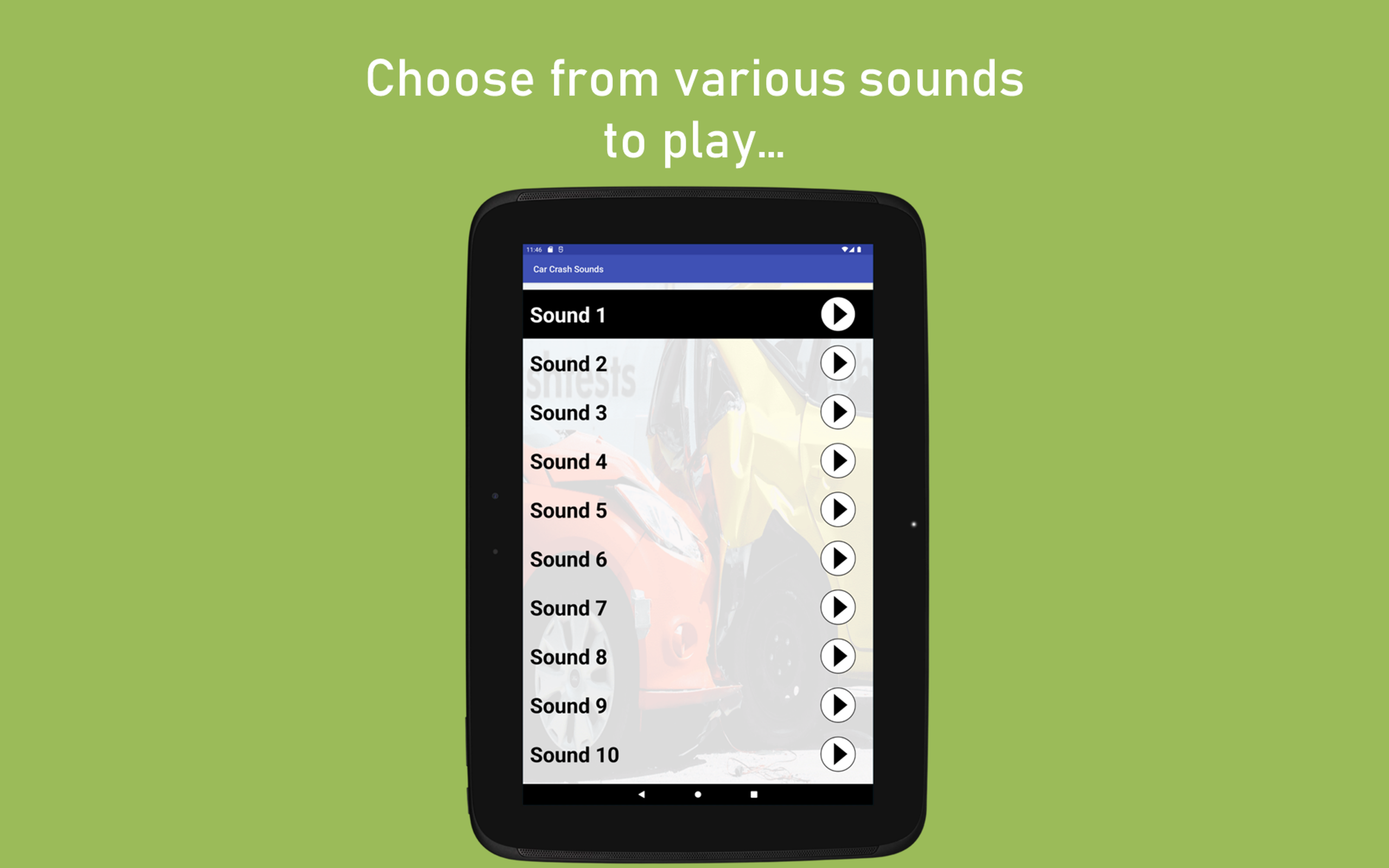 Car Crash Sounds - App on Amazon Appstore
