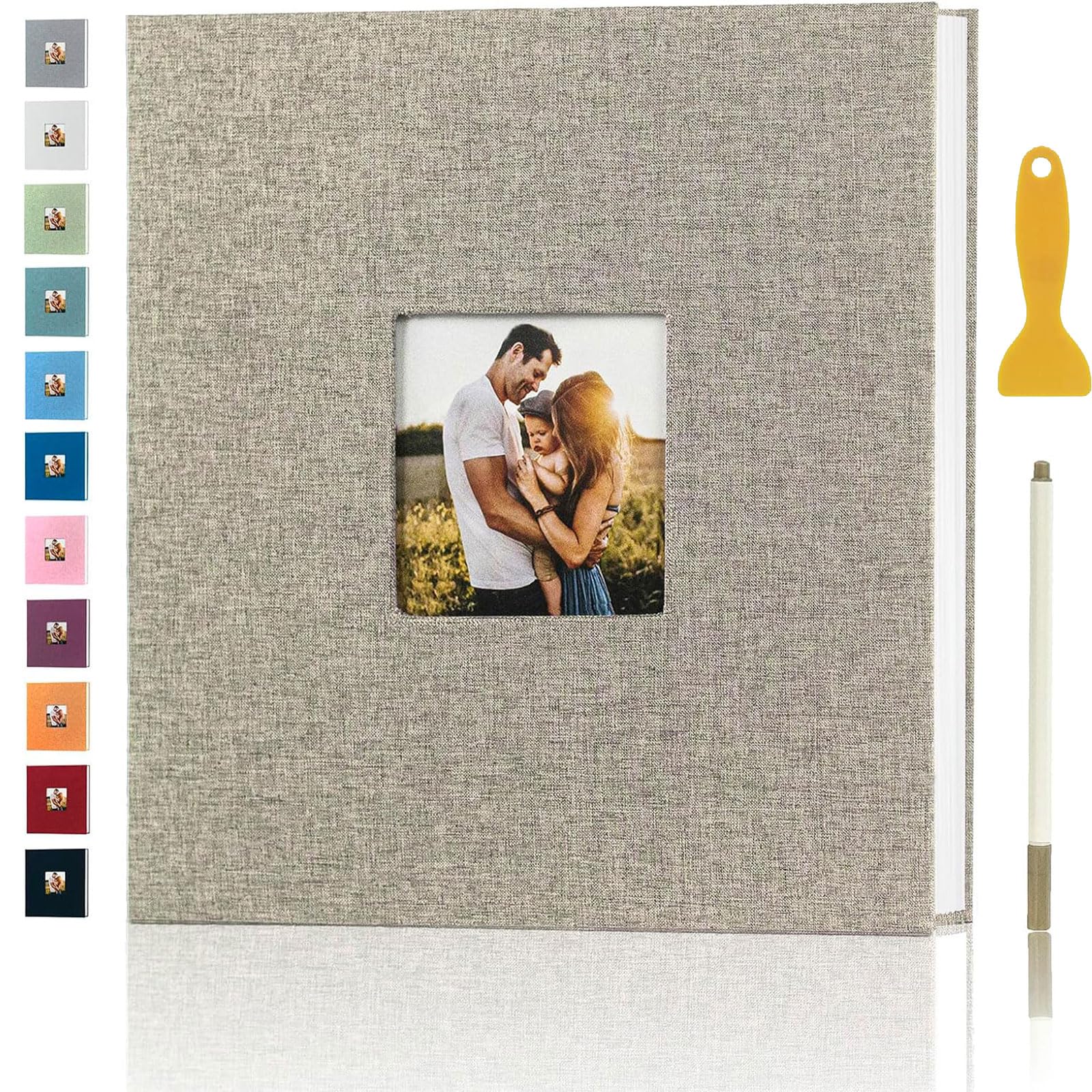 Amazon.com: Photo Album Self Adhesive Pages for 4x6 5x7 8x10 Pictures ...