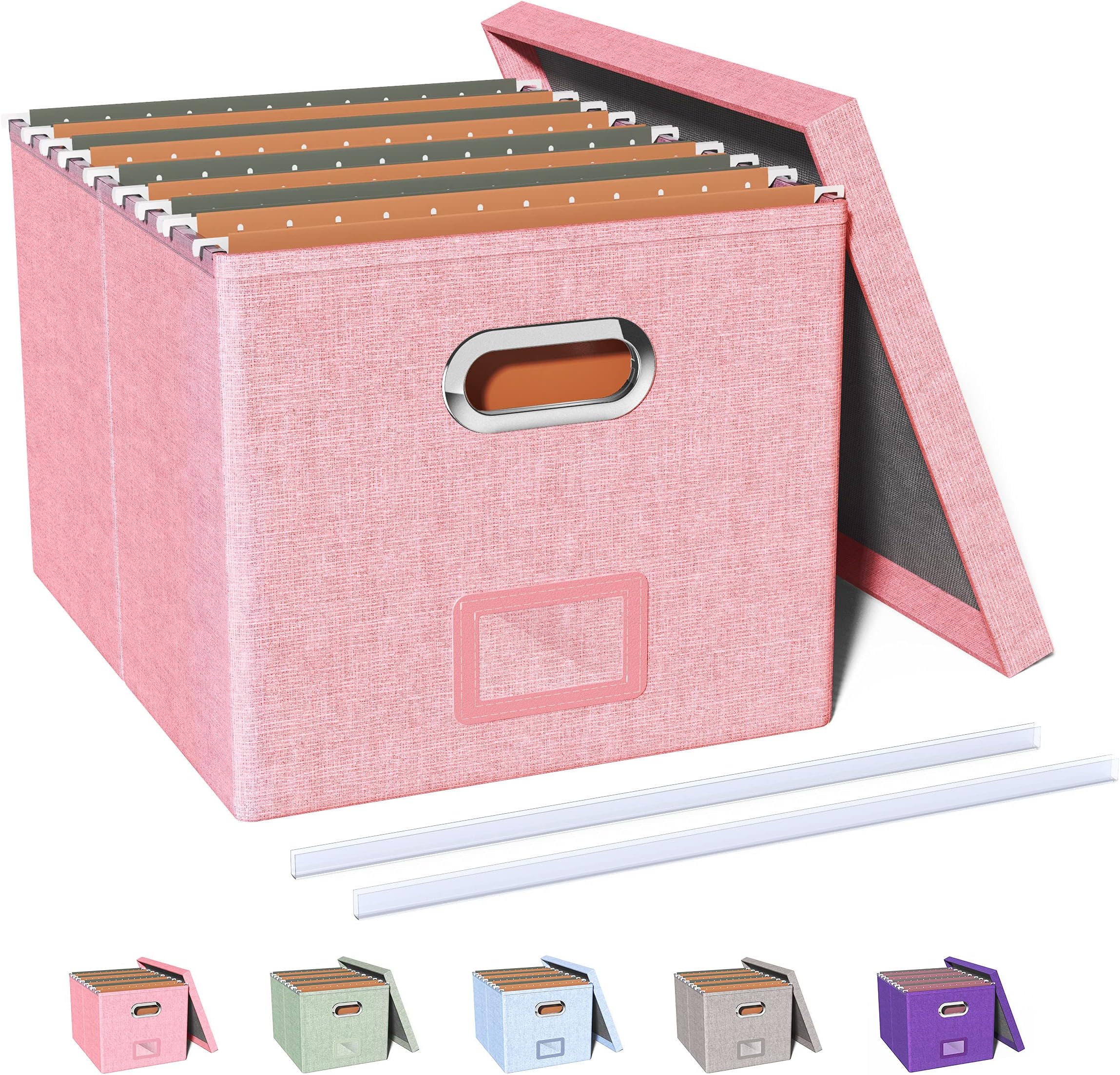 Amazon.com : Bankers Box 4 Pack STOR/File Decorative Medium-Duty File ...