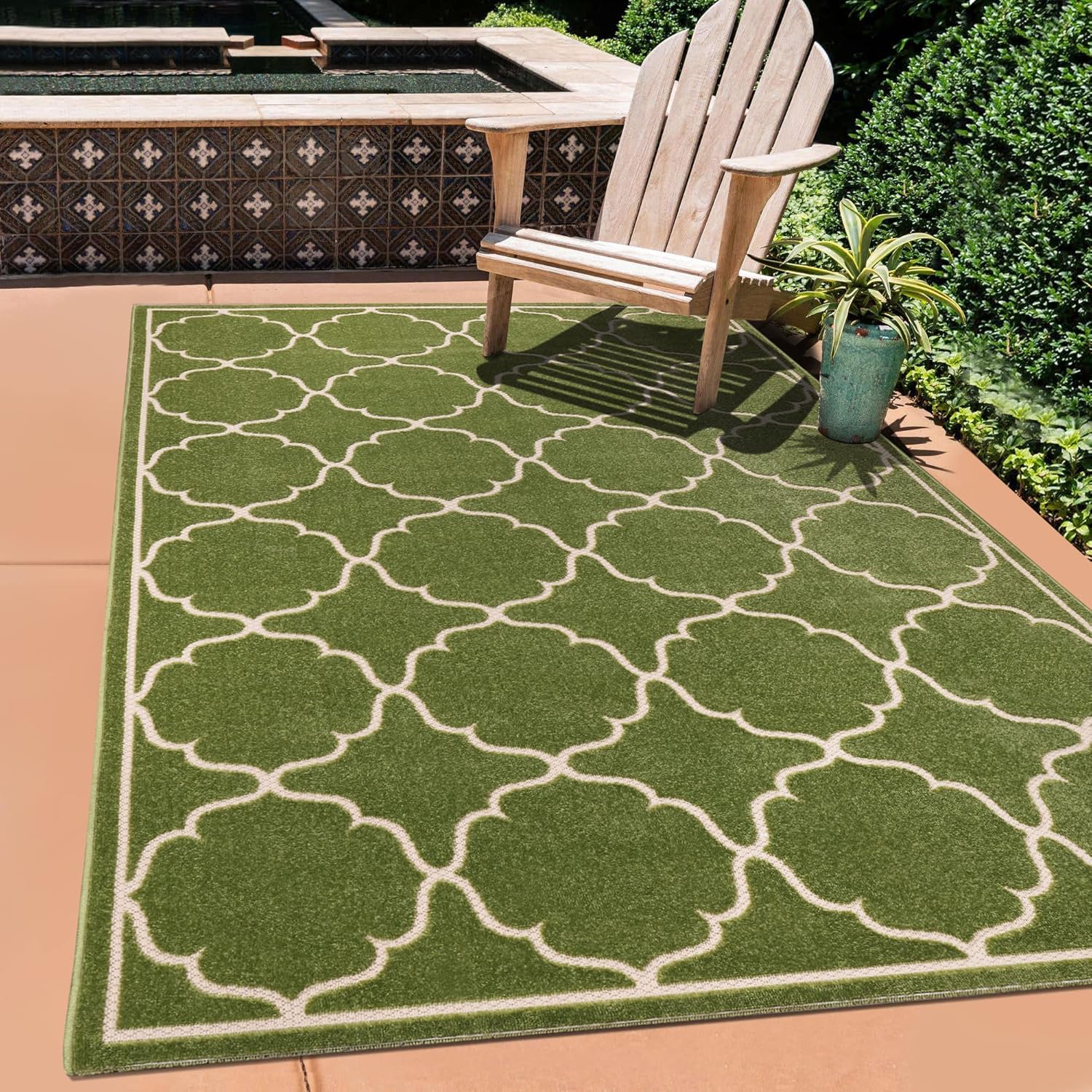 SANAT Outdoor Rug Weatherproof - Rug for Indoor and Outdoor Use ...