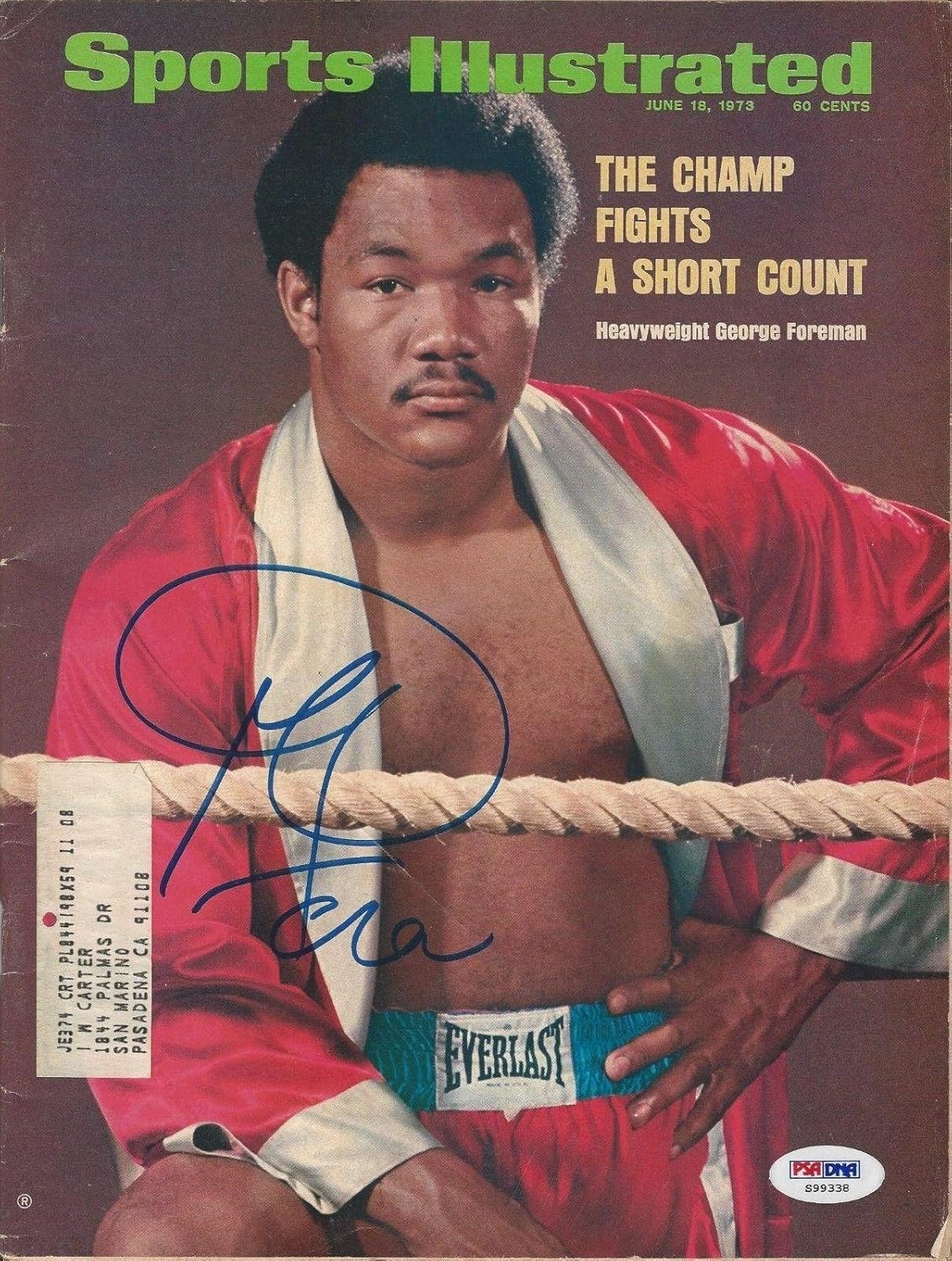 George Foreman signed Sports Illustrated Magazine #S99338 - PSA/DNA ...