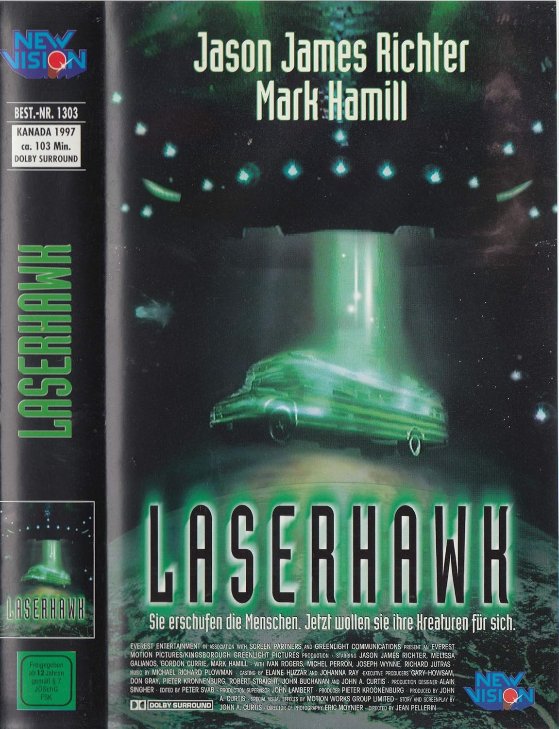 Laserhawk [VHS] : Jason James Richter, Melissa Galianos, Gordon Currie ...