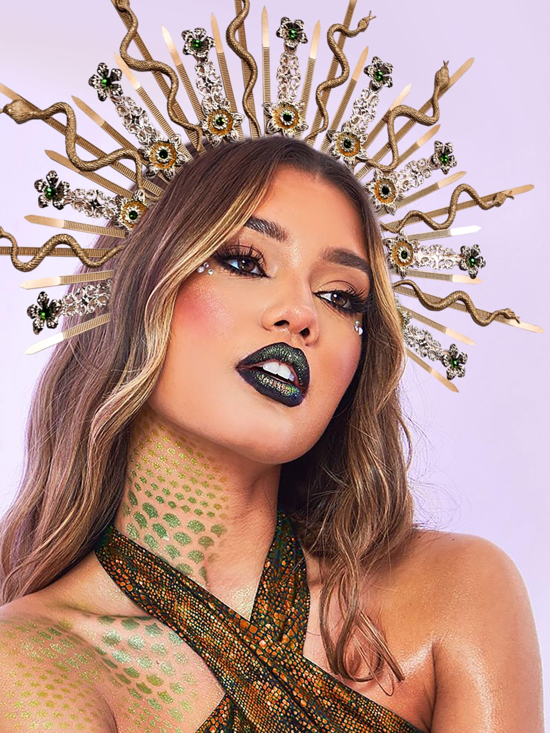 Snapklik.com : Bronze Medusa Headband Medusa Headdress Medusa Crown Of ...