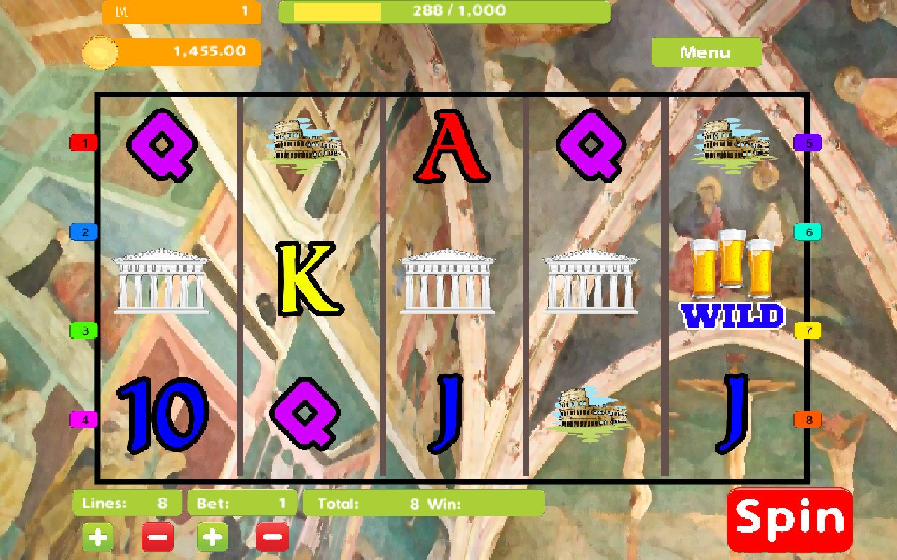 Imperial Roman Kingdom Warrior Treasure Lucky Jackpot Casino Slot ...