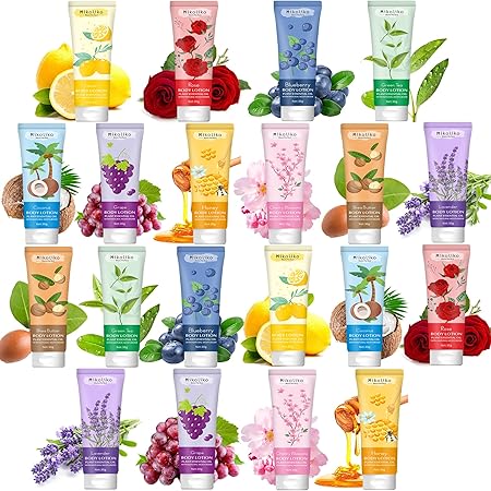 Amazon.com : 12 Pack Body Lotion Gift Set for Women,Natural Fragrance ...