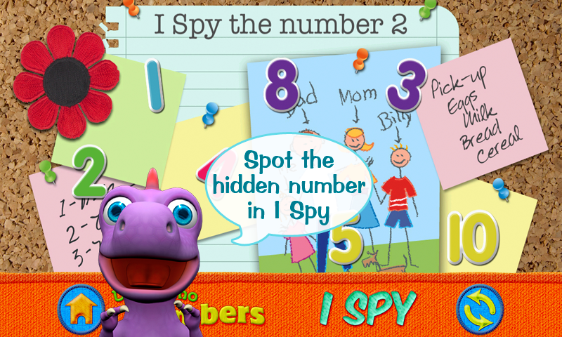 Numbers with Dally Dino - Preschool Kids Learn Counting with Flashcards, I Spy, Sort It, Match ...