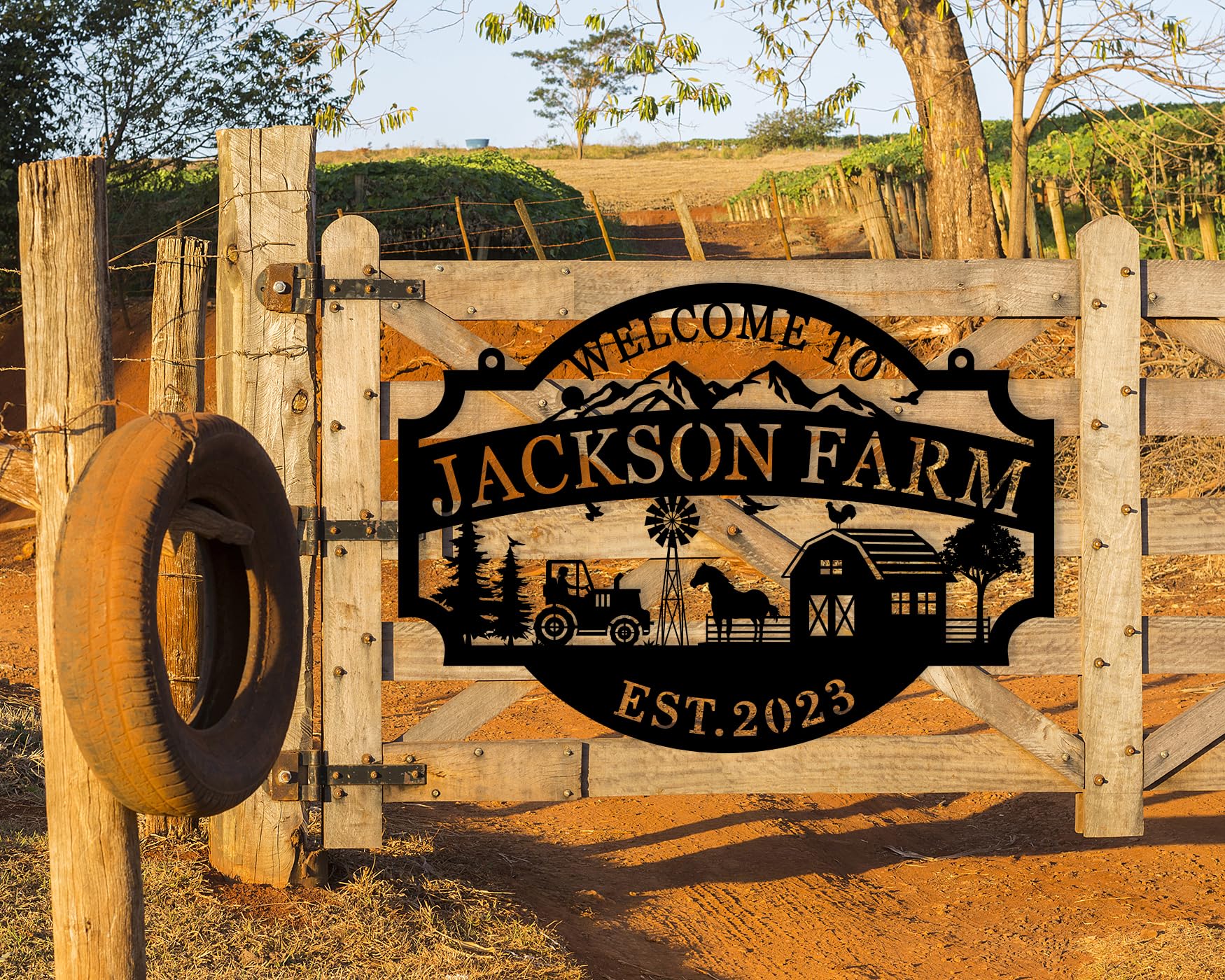 Design Your Own Custom Ranch Signs Custom Hanging Brand Sign,