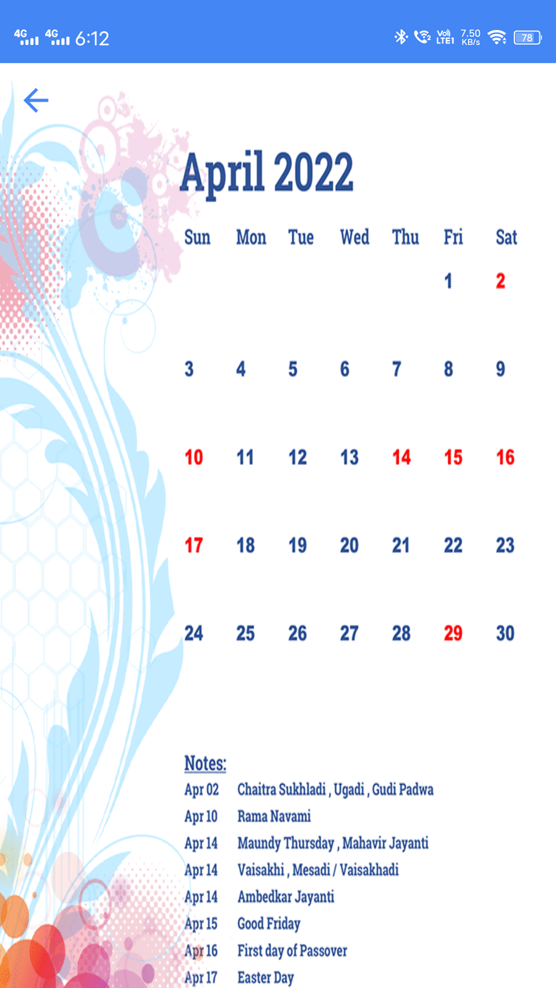 Calendar 2022 With Holiday:Amazon.com:Appstore for Android