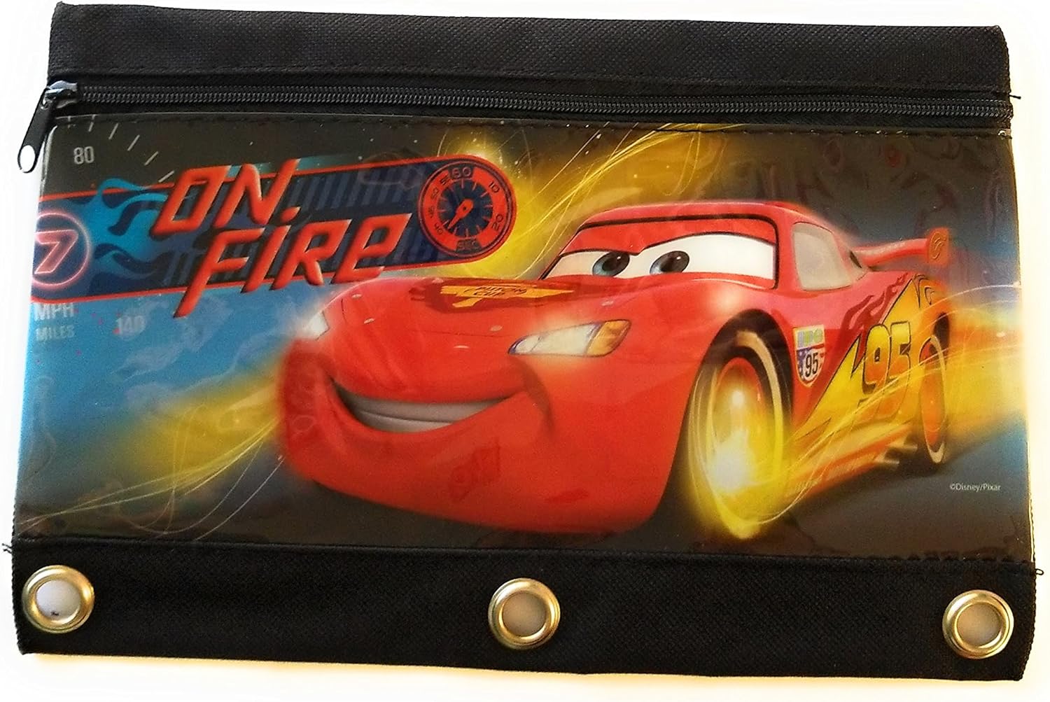 Disney Pixar Cars 3 Ring Binder Pencil Pouch: Binders & Binder ...