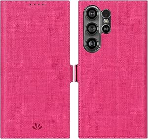 Amazon.com: Foluu Galaxy S24 Ultra Case, Flip Folio Wallet Cover Slim Premium PU Leather Case ID ...