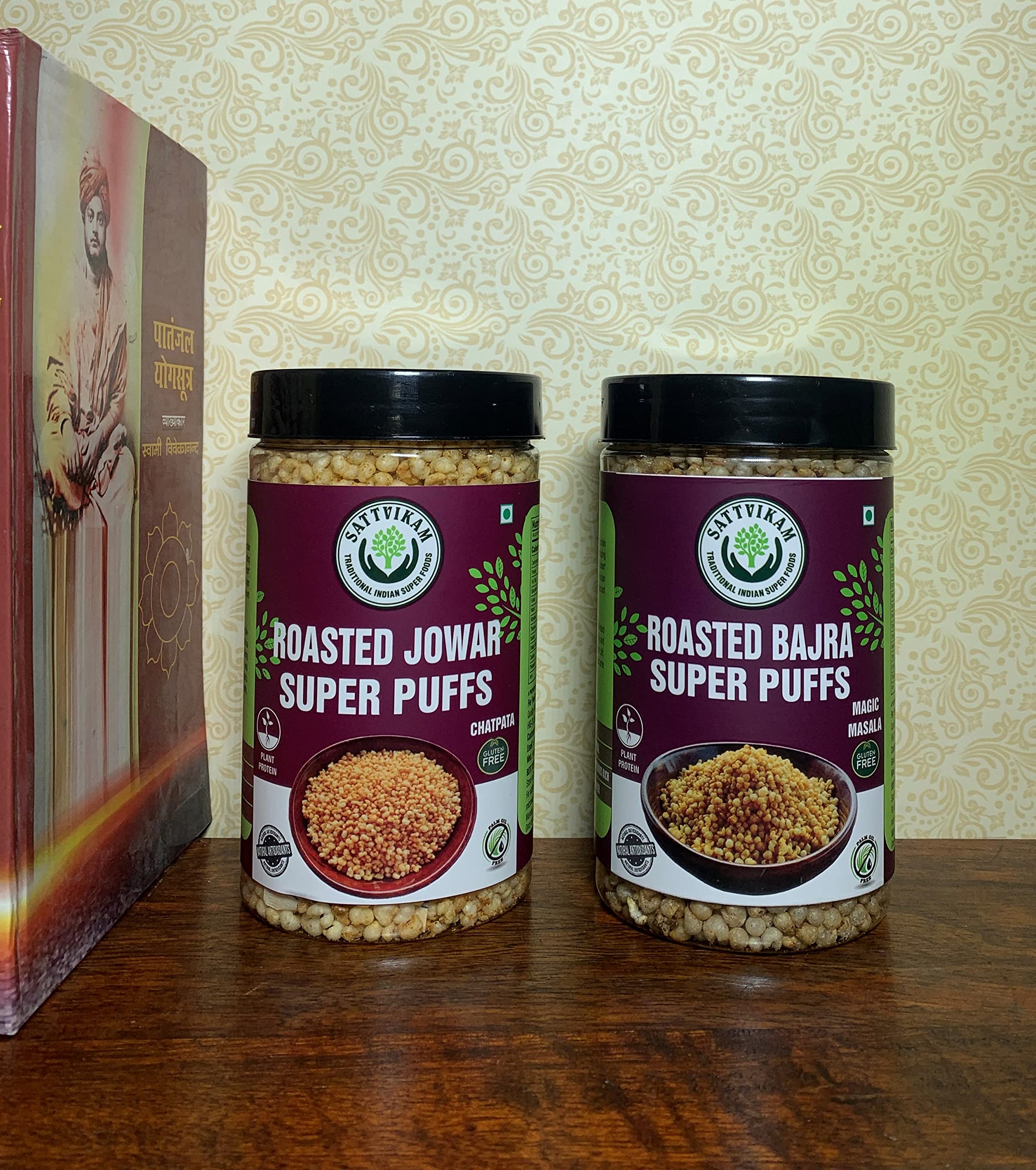 Buy SATTVIKAM Roasted Jowar & Bajra Puffs | Bajra Magic Masala & Jowar ...