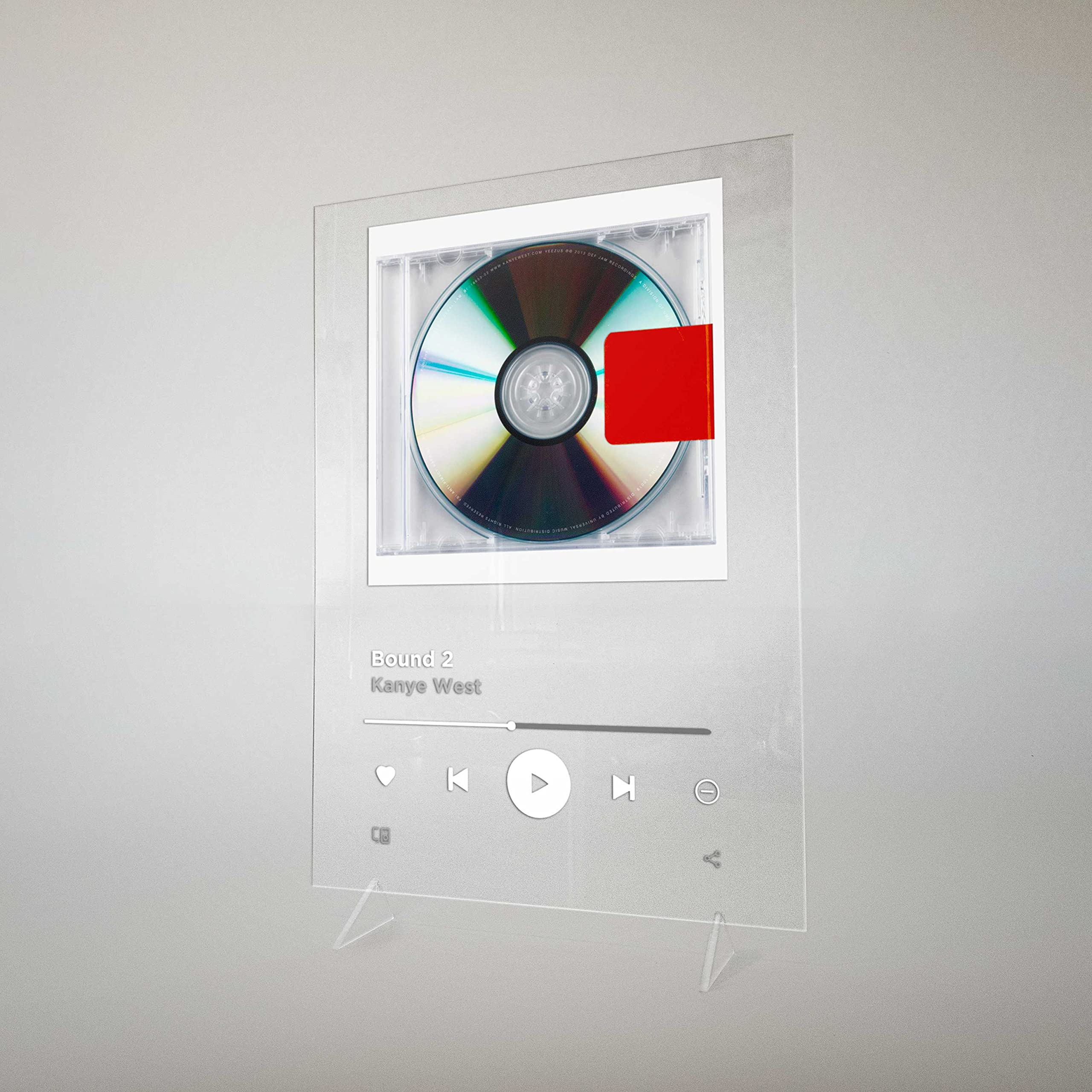 Yeezus Album Cover Square Yeezus" By Kanye West | Soundwave Art Poster