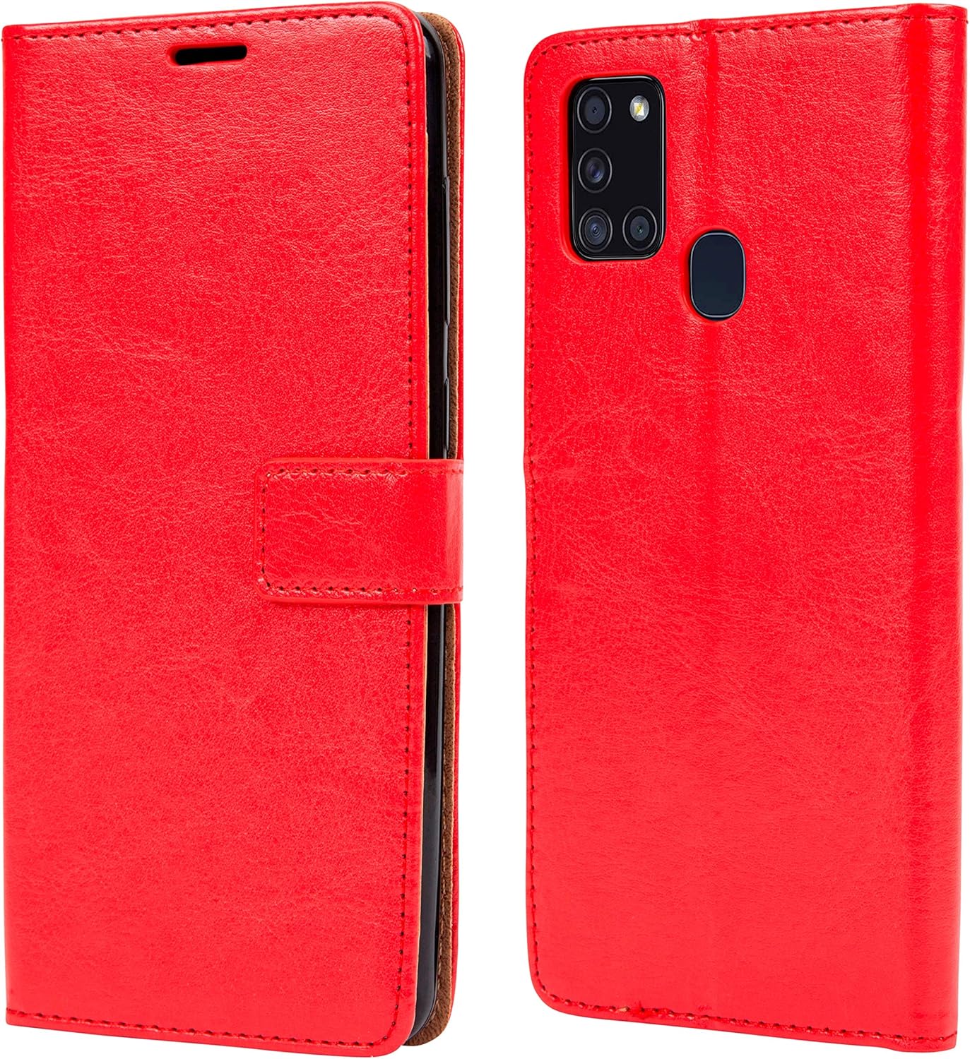 NWNK13 For Samsung A21S Phone Case Premium Leather Flip Case Book ...