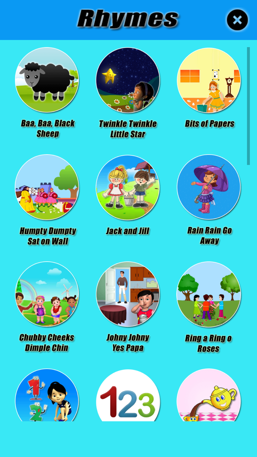 Top Rhymes for Kids - App on Amazon Appstore