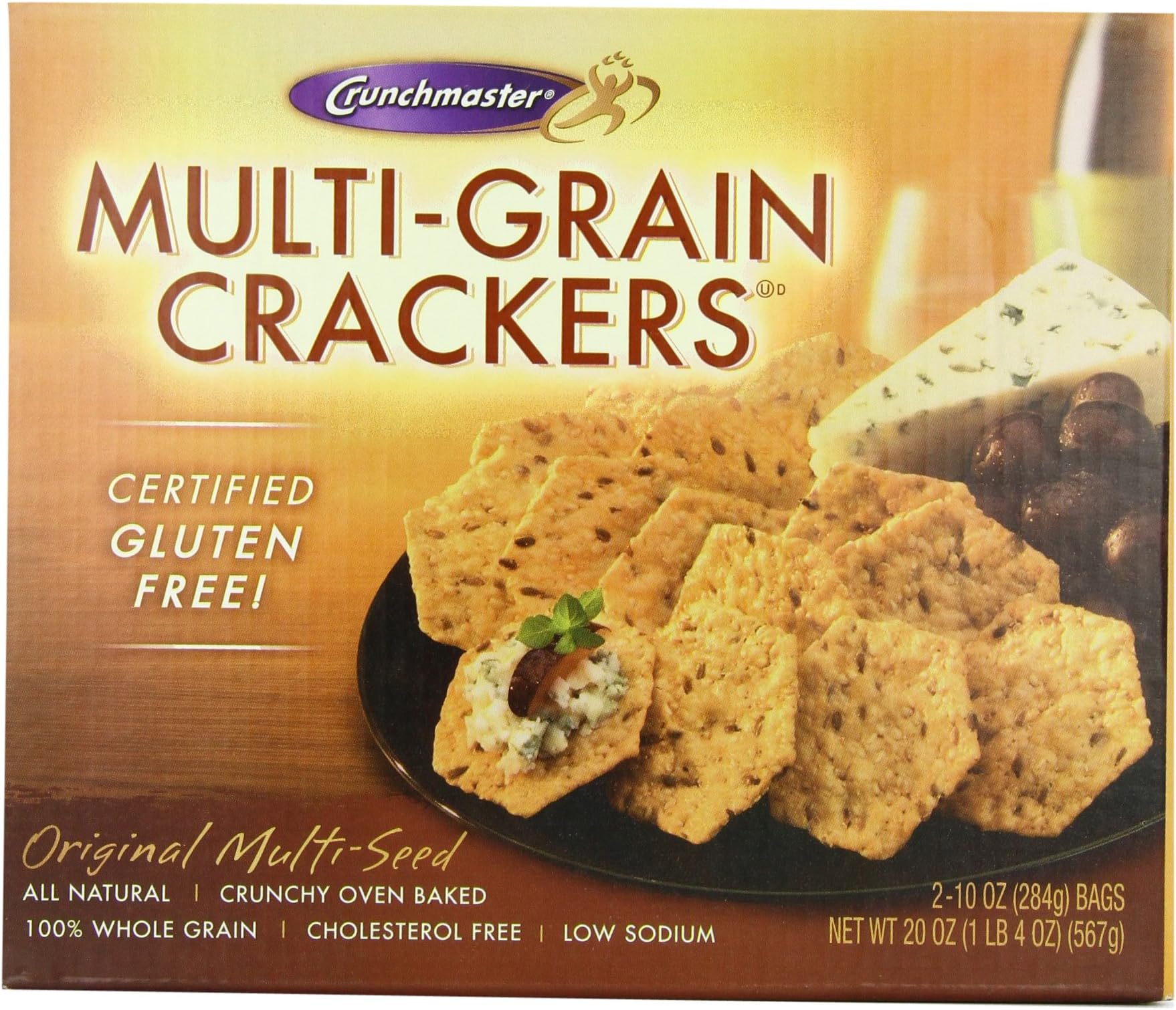Amazon.com: TH Foods Crunchmaster 5 Seed Multi-Grain Cracker , 20 Ounce ...
