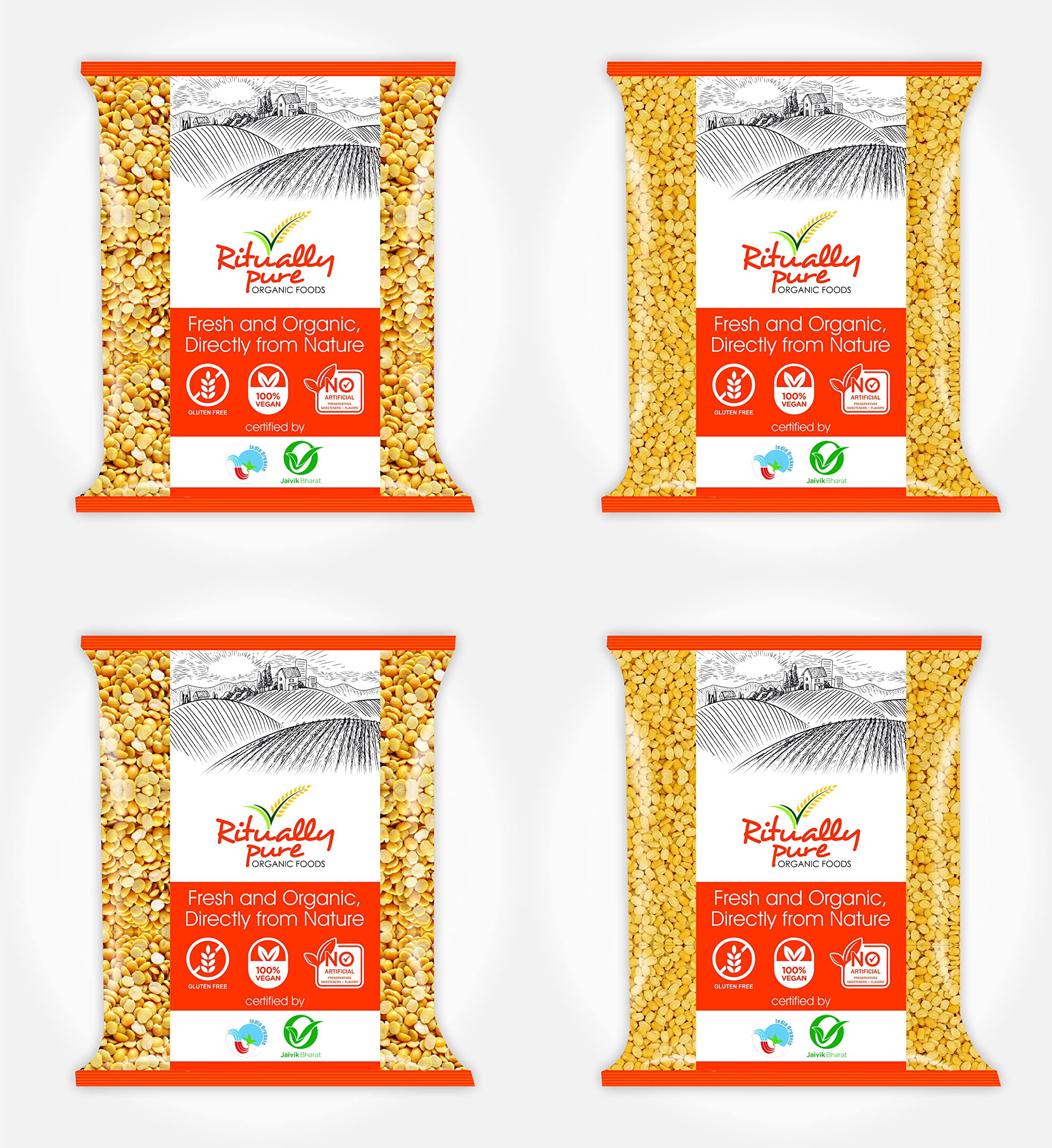 Ritually Pure 100% Organic | No Pesticides | Arhar (Toor) Dal 2 Kg ...