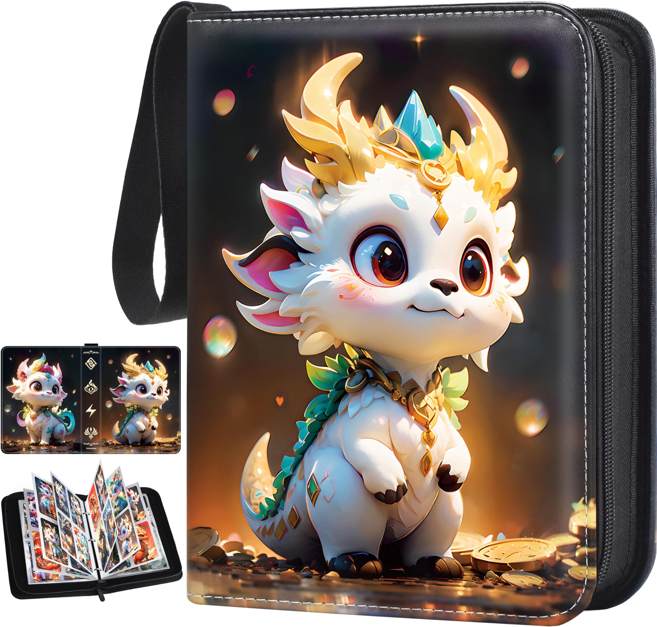 Amazon.com: CHELSOND Card Binder for Cards, 9-Pocket Portable Card ...