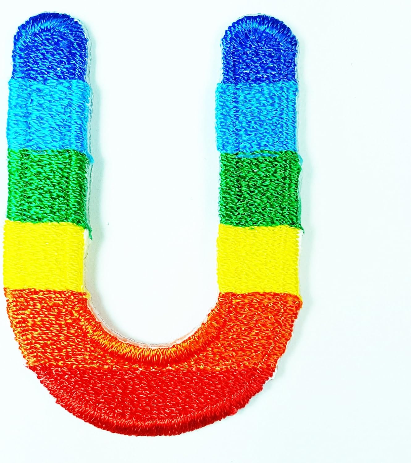 Amazon.com: HHO Rainbow letter U Patch English Alphabet Character ...