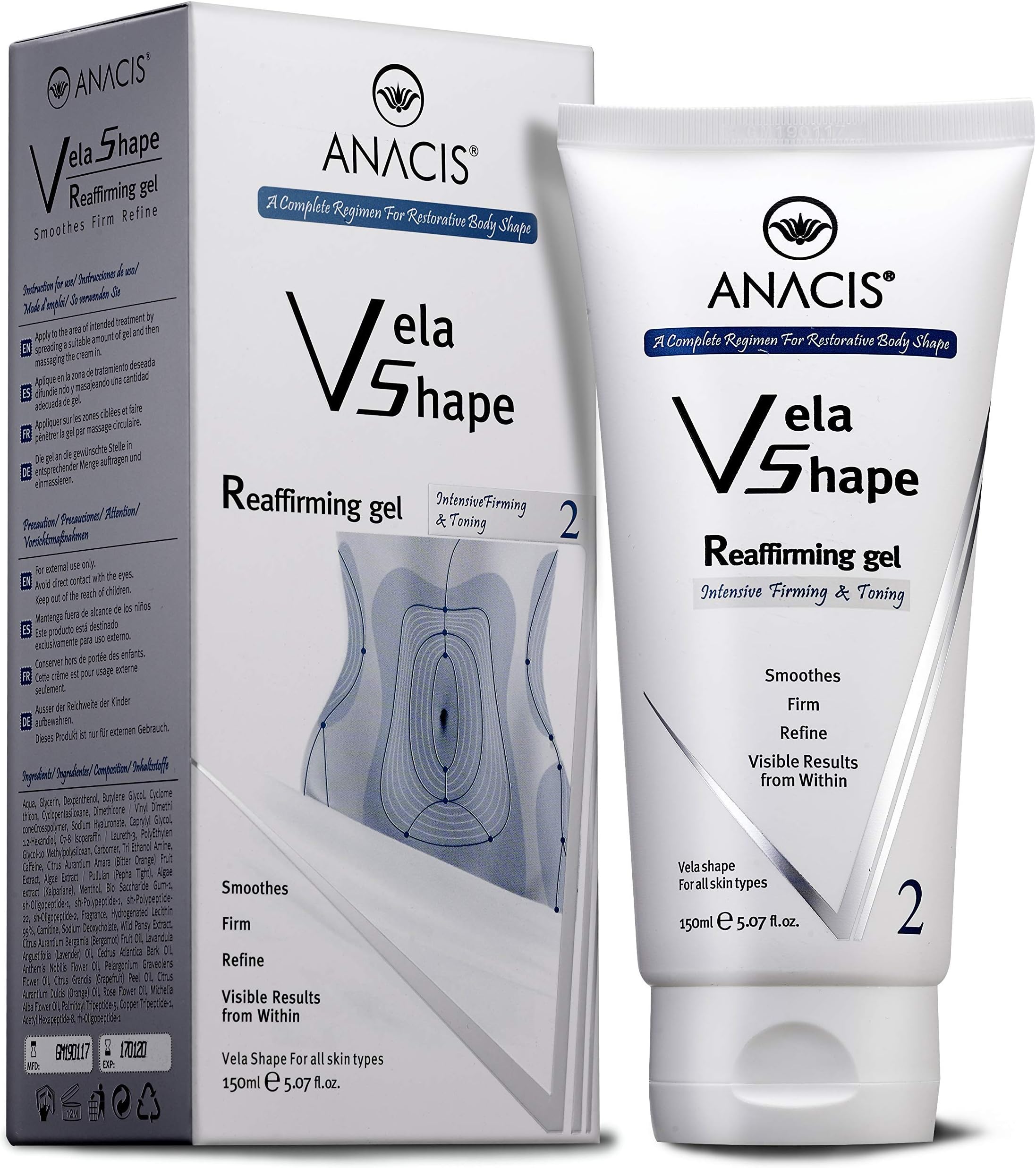 Amazon.com : Anacis Cellulite Cream Treatment Reaffirming Complex Gel ...